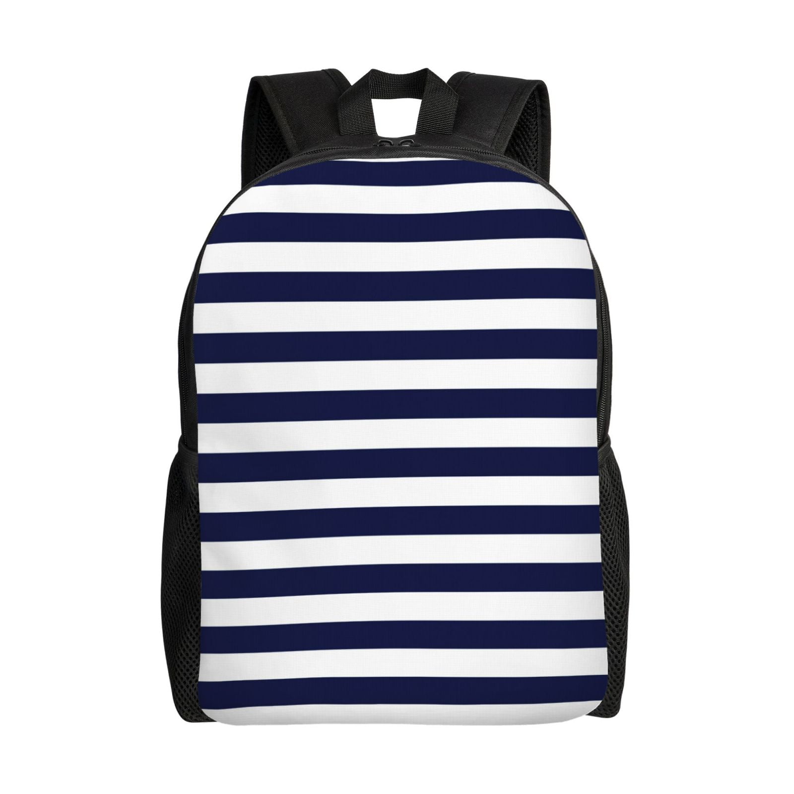 Haiem Navy Blue And White Stripes Backpack - Stylish and Durable 15 ...
