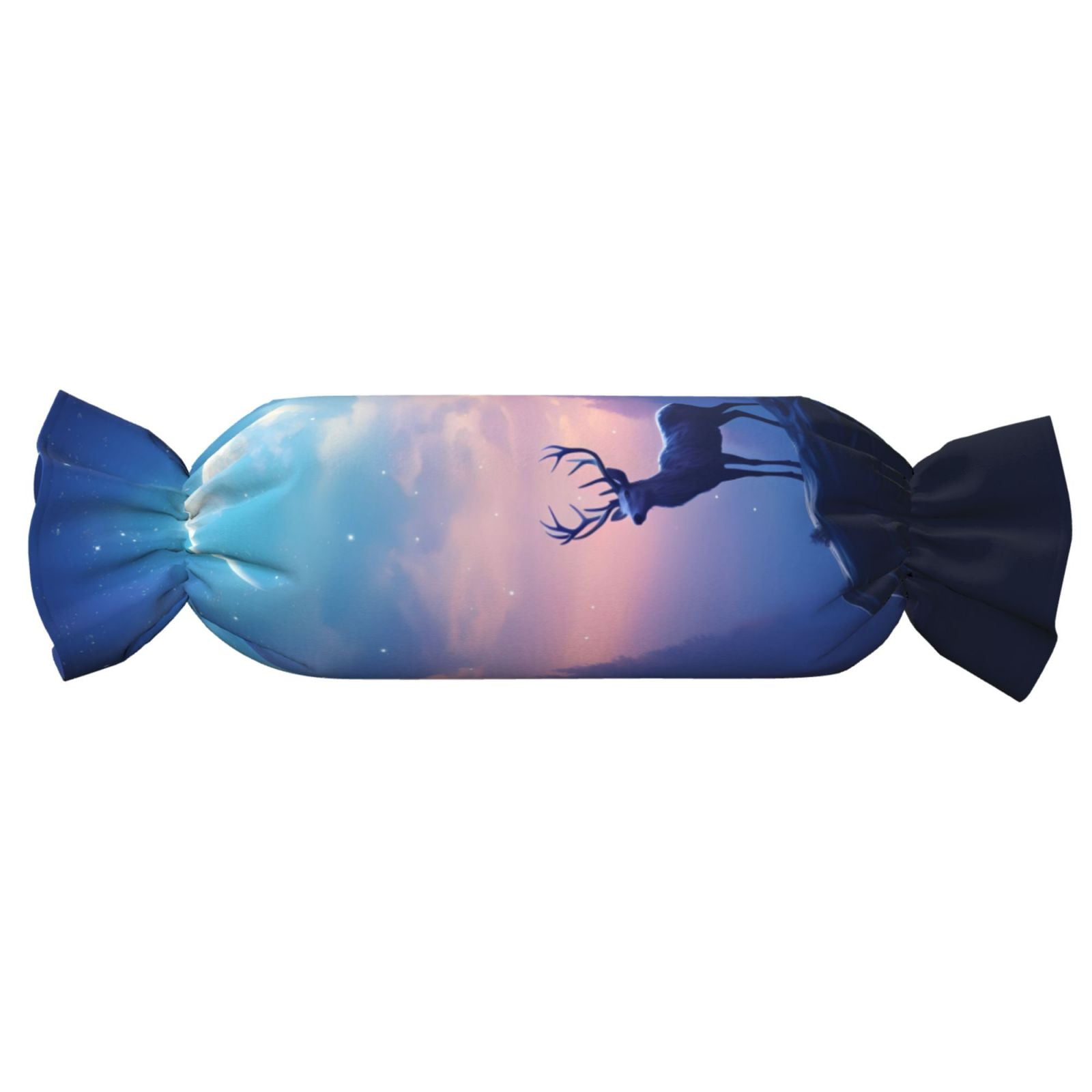 Haiem Night Sky Elk for Round Cervical Roll Cylinder Bolster Pillow ...
