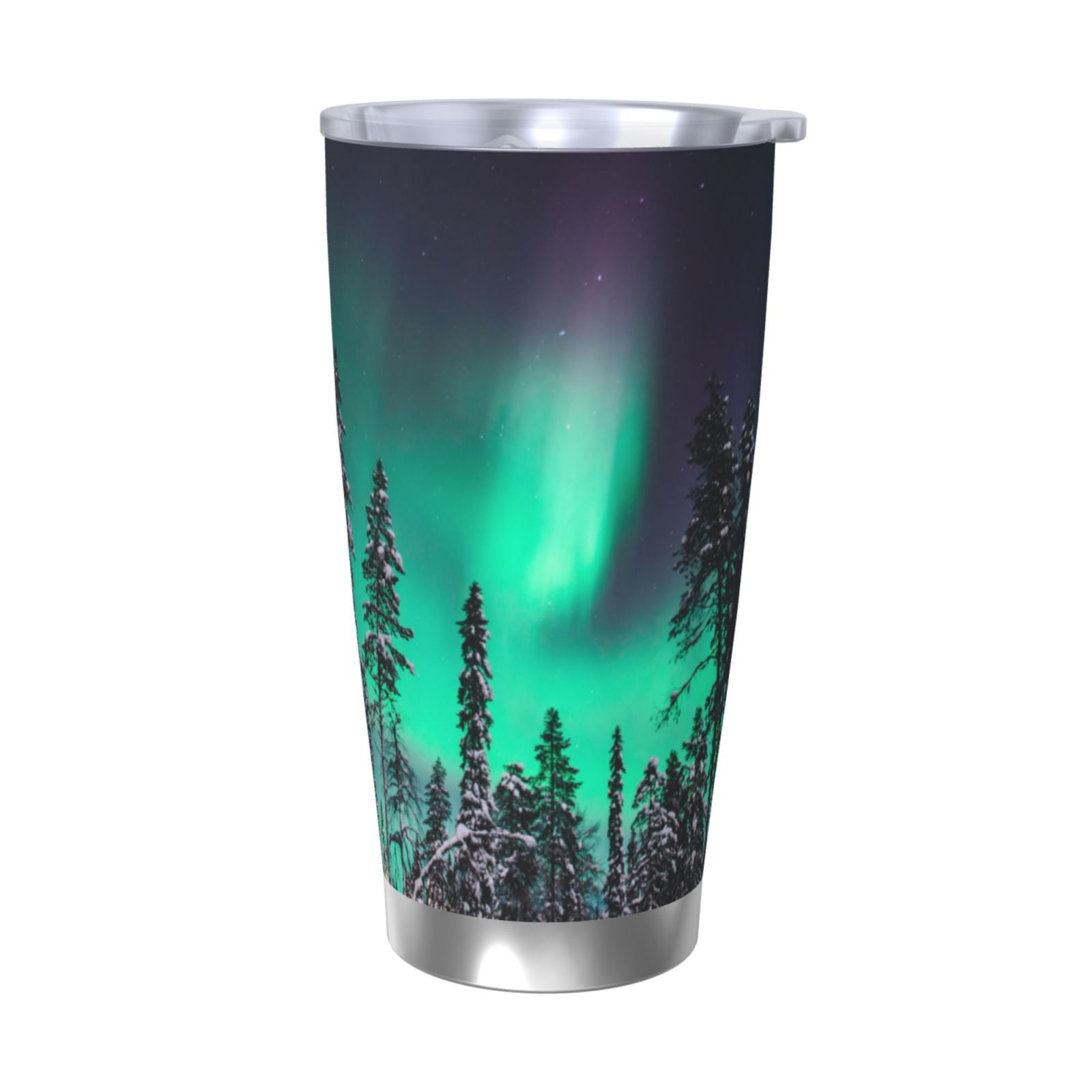 Haiem Northern Lights 2 Printed 20oz Straight Skinny Car Cups With ...
