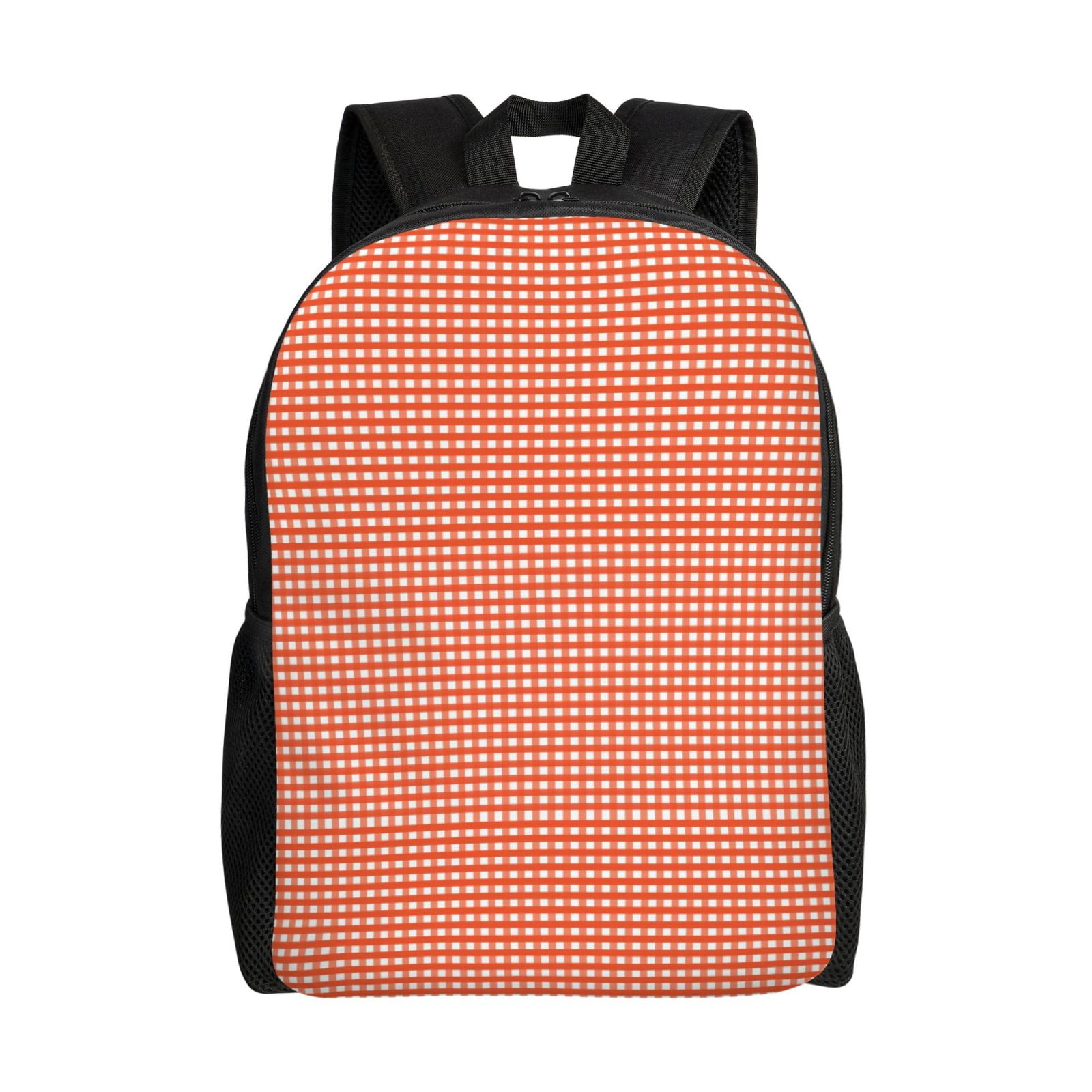 Haiem Orange Gingham Backpack - Stylish and Durable 15-inch Laptop ...