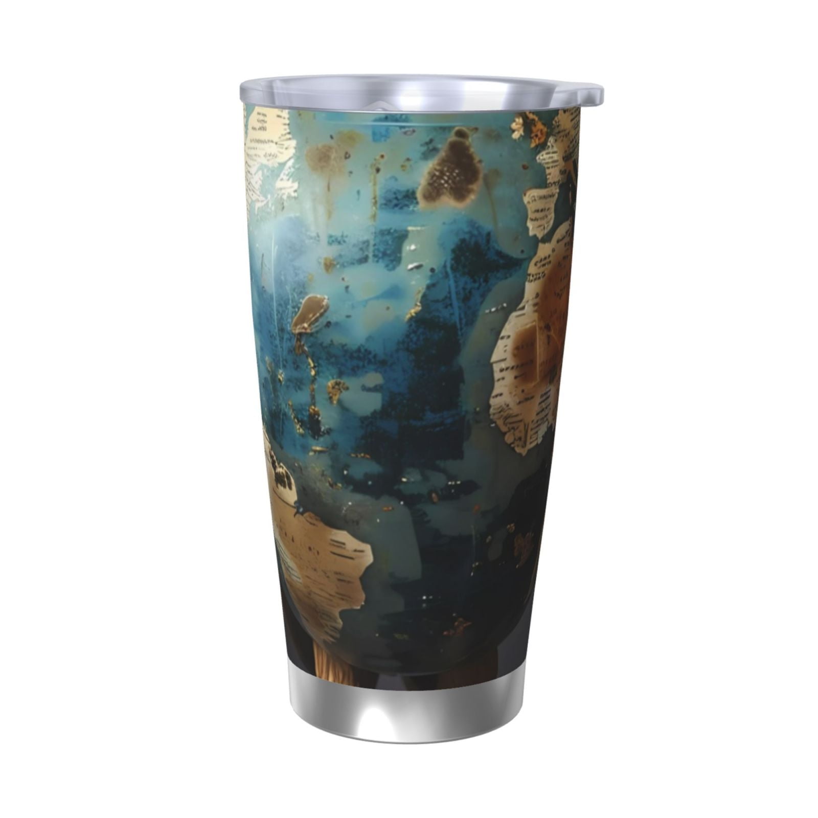 Haiem Owl Globe Sculpture Printed 20oz Straight Skinny Car Cups With ...