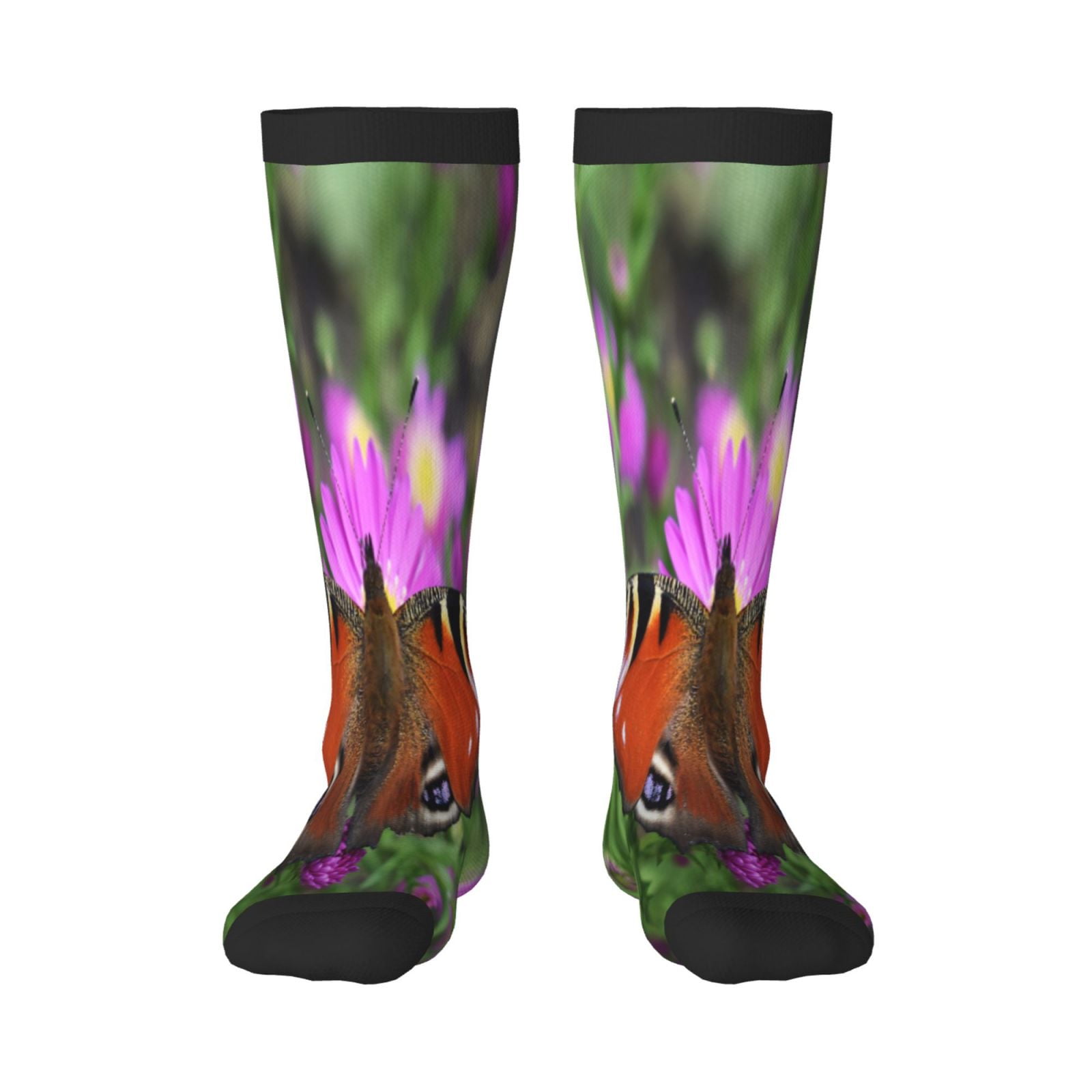 Haiem Peacock butterfly Funny Novelty Crazy Design Cotton Socks Sports ...