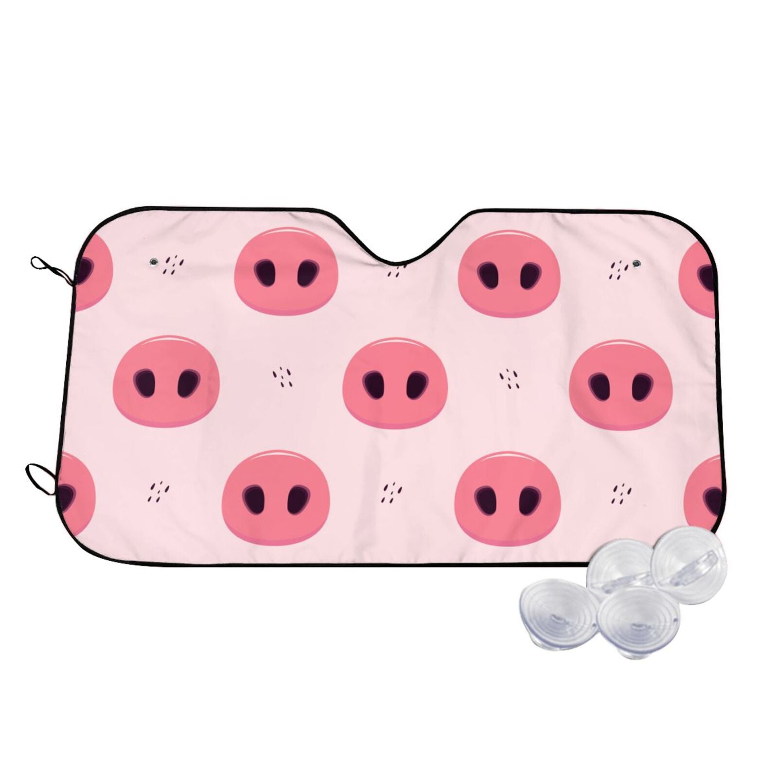 Haiem Pig Noses Car Windshield Sun Shade - Blocks UV Rays Sun Visor ...