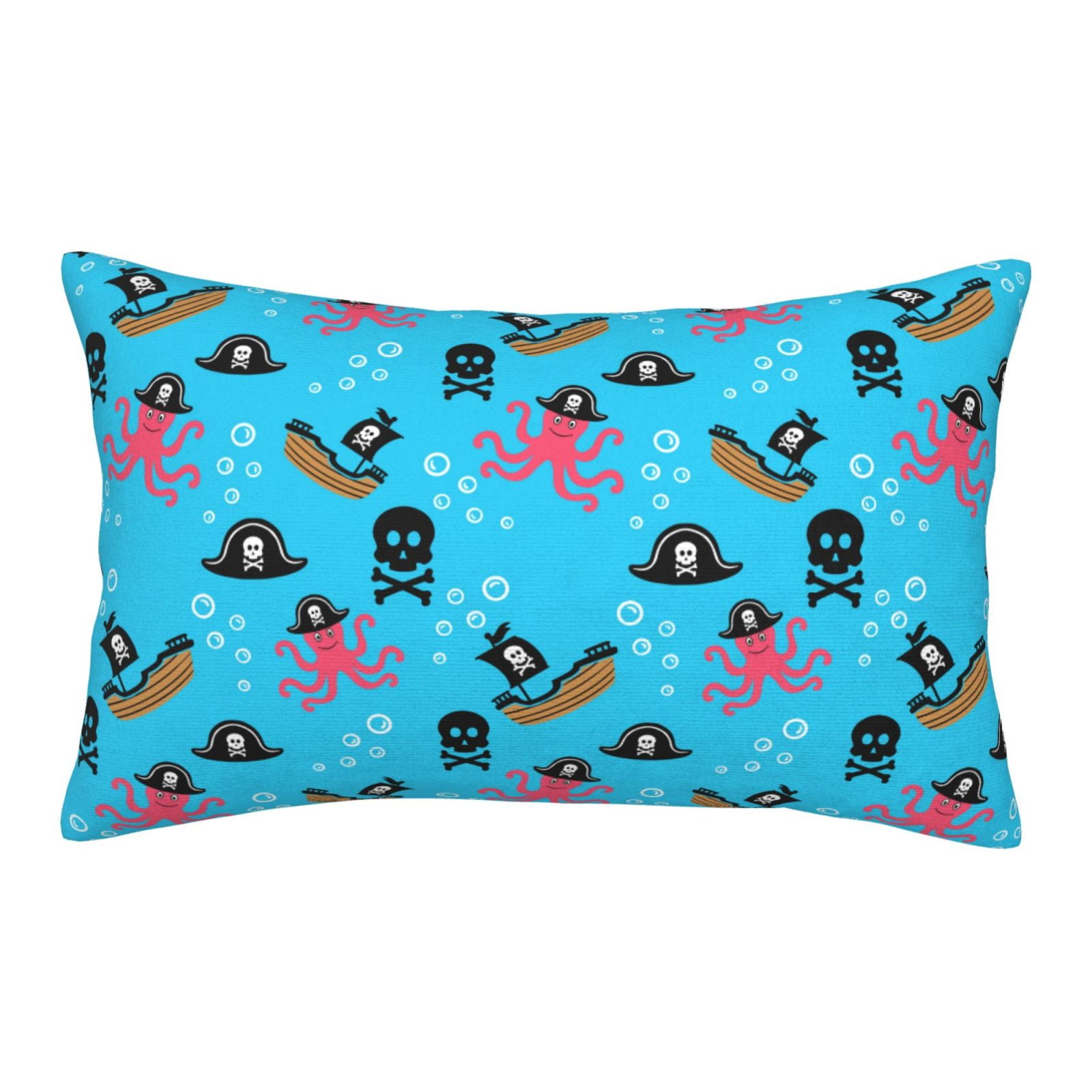 Haiem Pillowcase for Hair and Skin Queen pirate Octopus Printed Soft ...