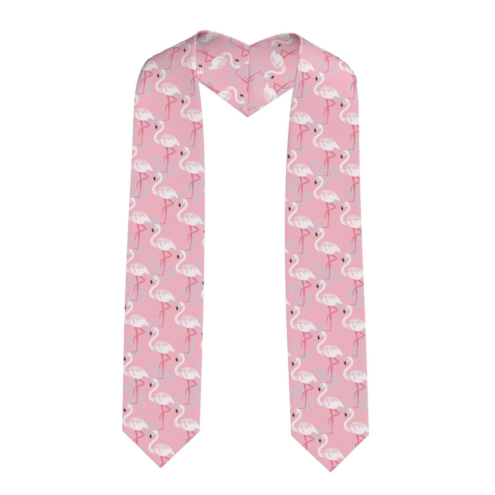 Haiem Pink Flamingo Pattern Graduation Stole 2024 | Premium Satin Sash ...