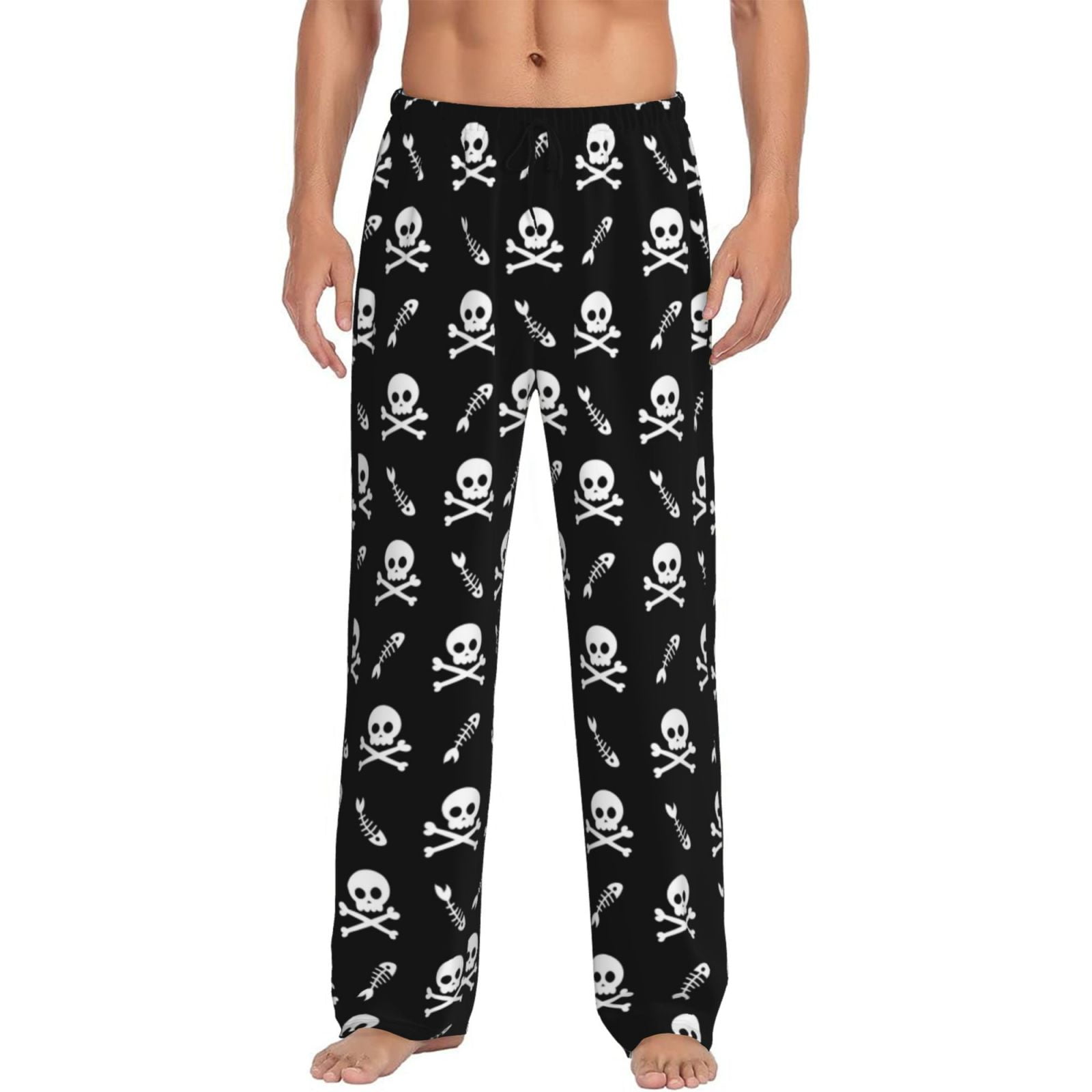 Haiem Pirate skull Pattern Men's Pajama Pants Ultra Lightweight Pjs ...