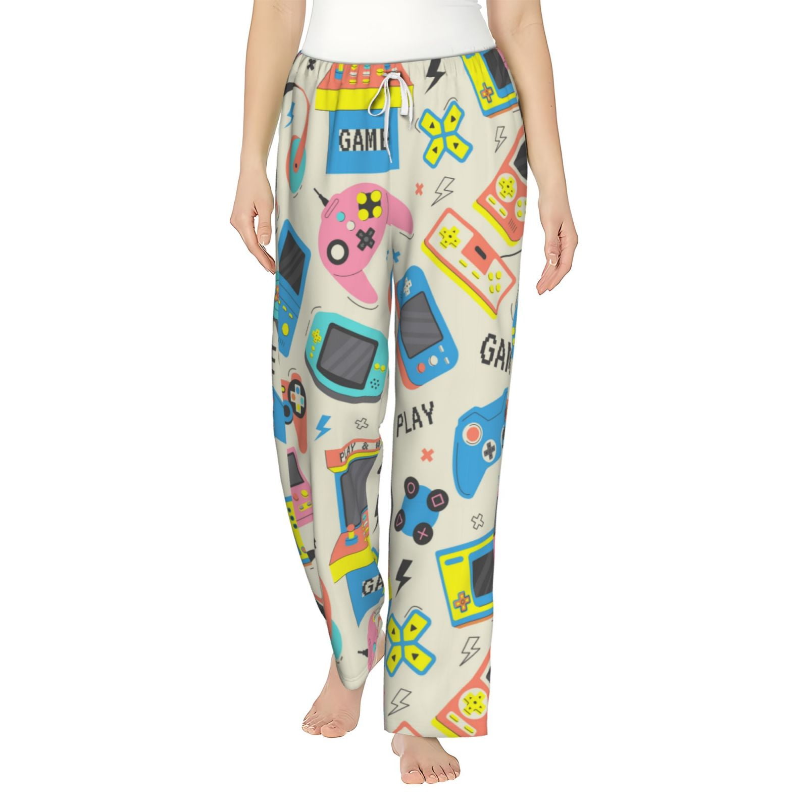 Haiem Playing Video Games Women's Pajama Pants Ultra Lightweight Pjs ...