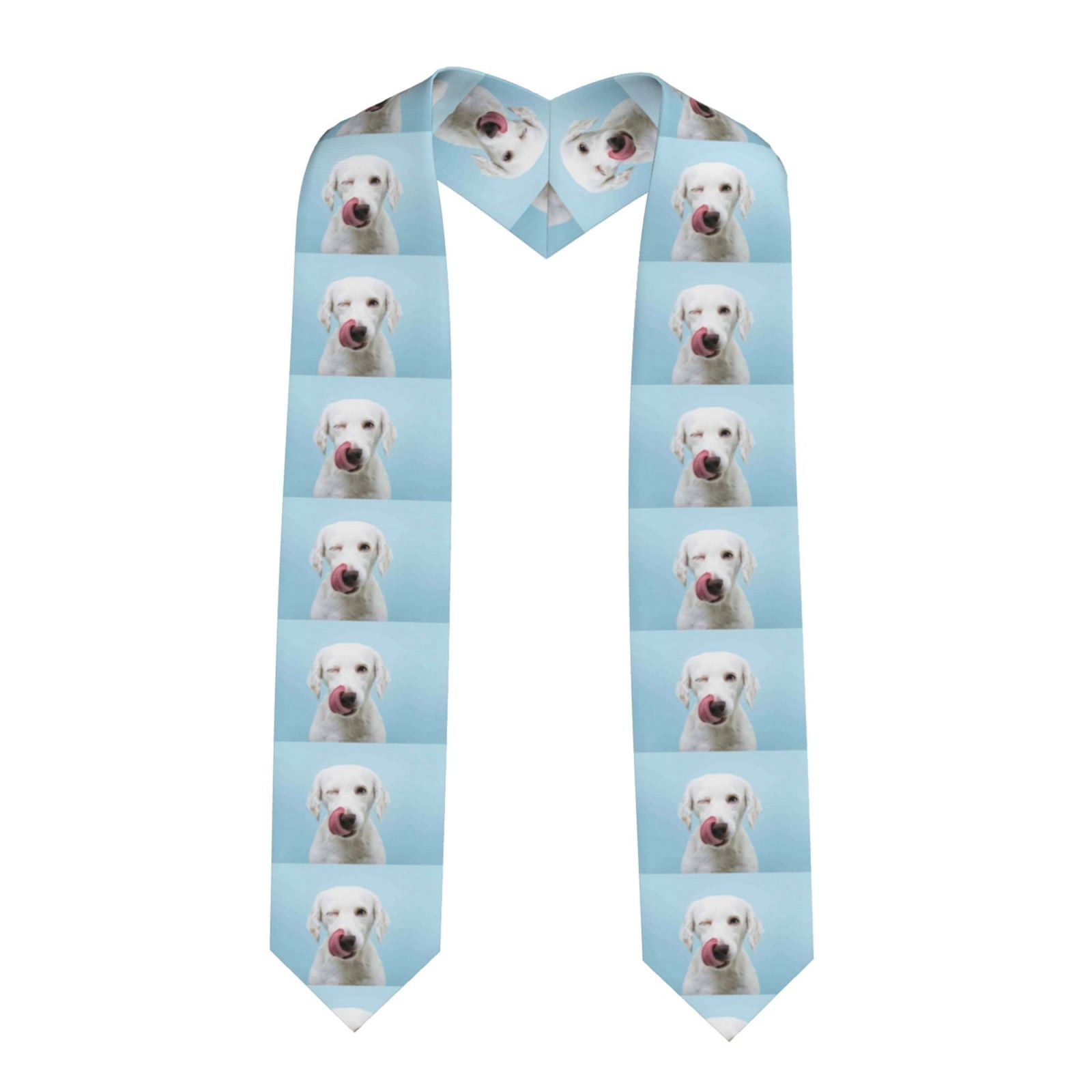 Haiem Puppy Licks Nose Pattern Graduation Stole 2024 | Premium Satin ...