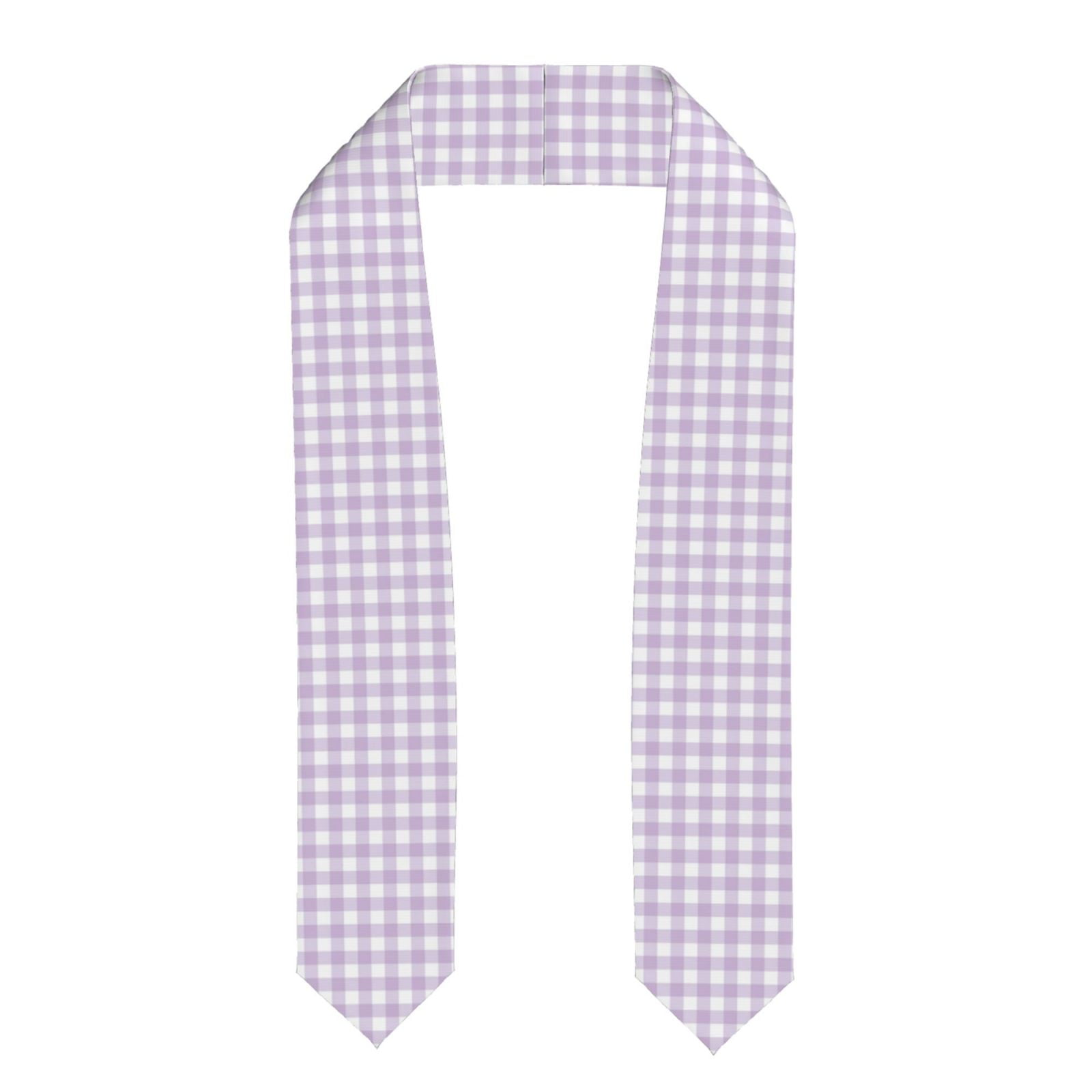 Haiem Purple Checkboard Pattern Graduation Stole 2024 | Premium Satin ...