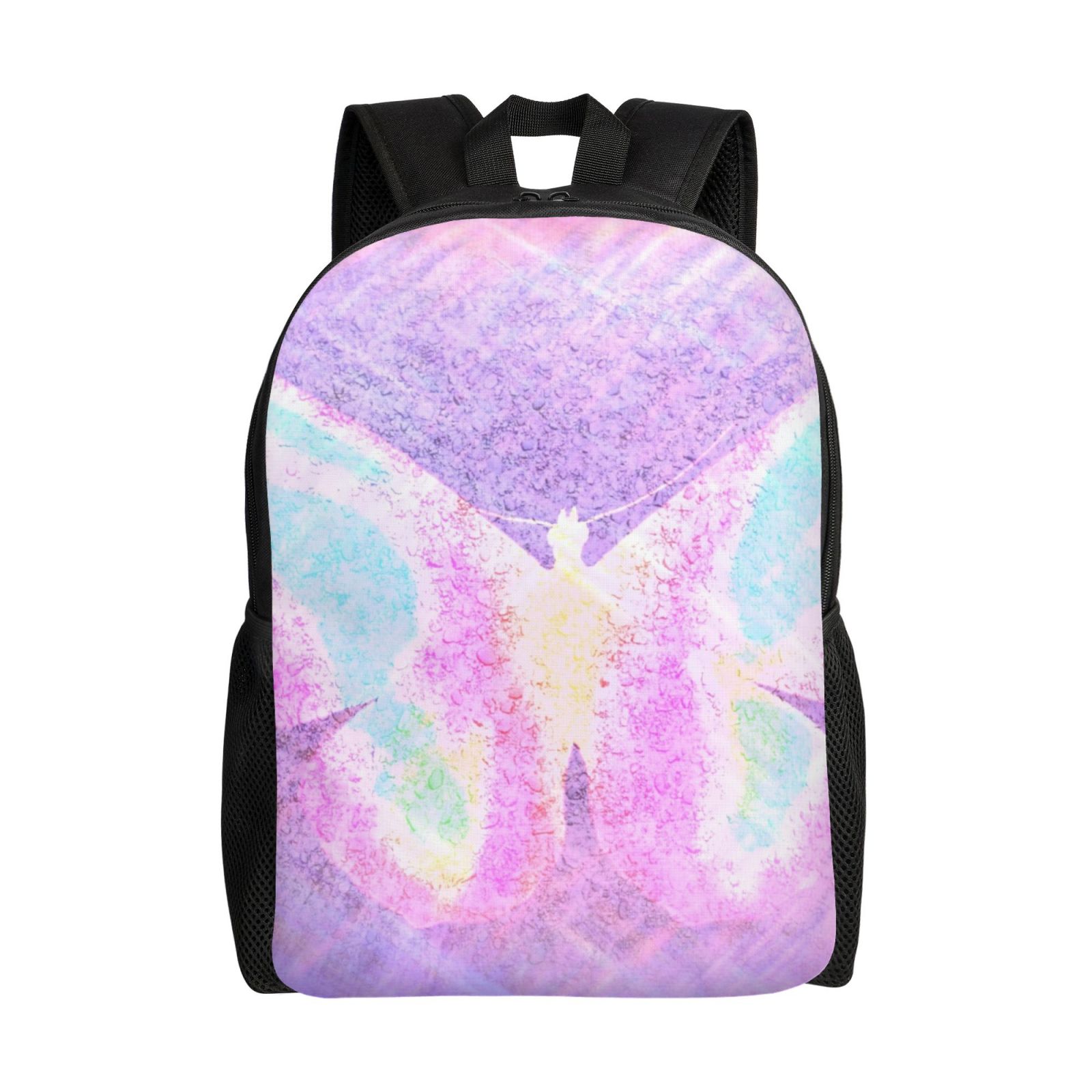 Haiem Purple Sparkling Butterfly Backpack - Stylish and Durable 15-inch ...