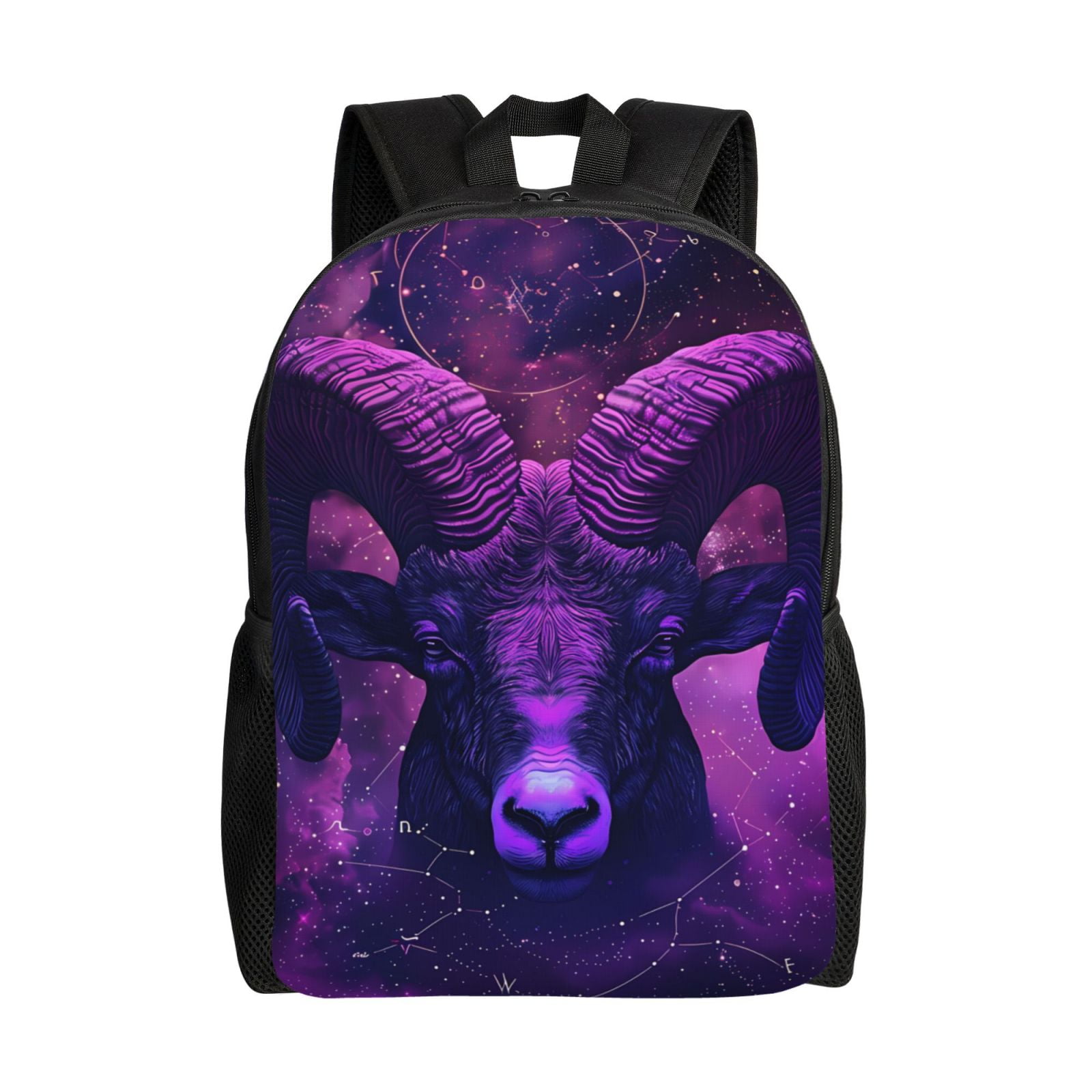 Haiem Purple Starry Sky Antelope Backpack - Stylish and Durable 15-inch ...