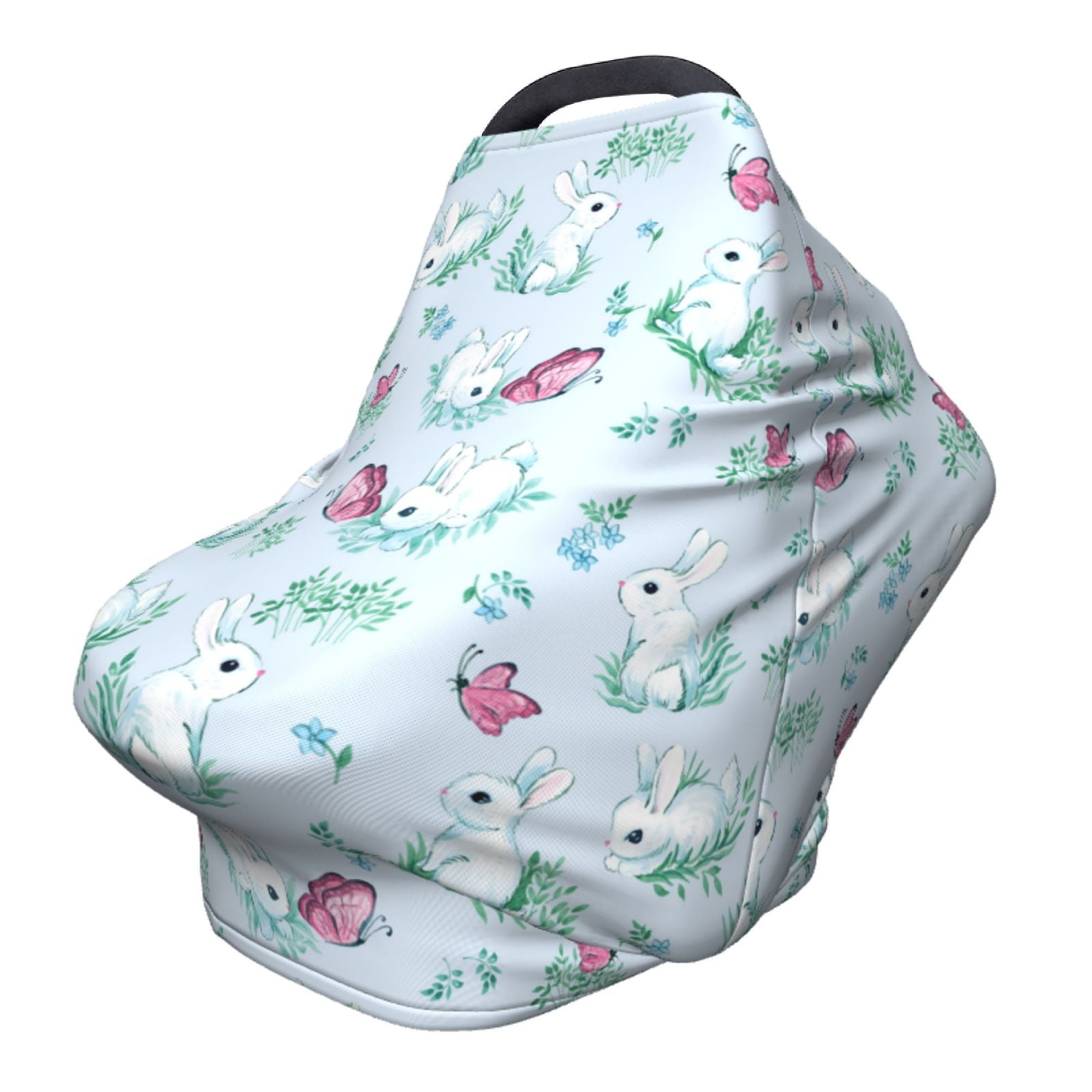 Haiem Rabbit And Butterfly Baby Nursing Cover & Nursing Poncho - Multi ...