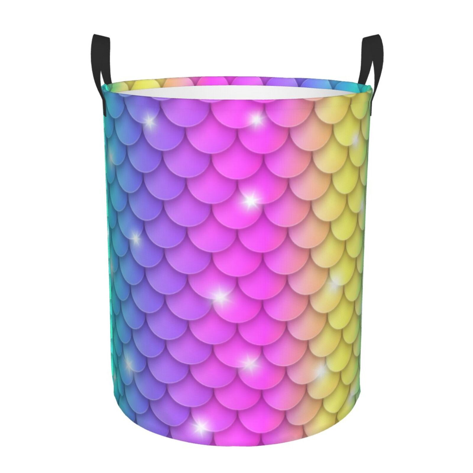 Haiem Rainbow Scales2 Laundry Basket, Laundry Hamper, Collapsible ...