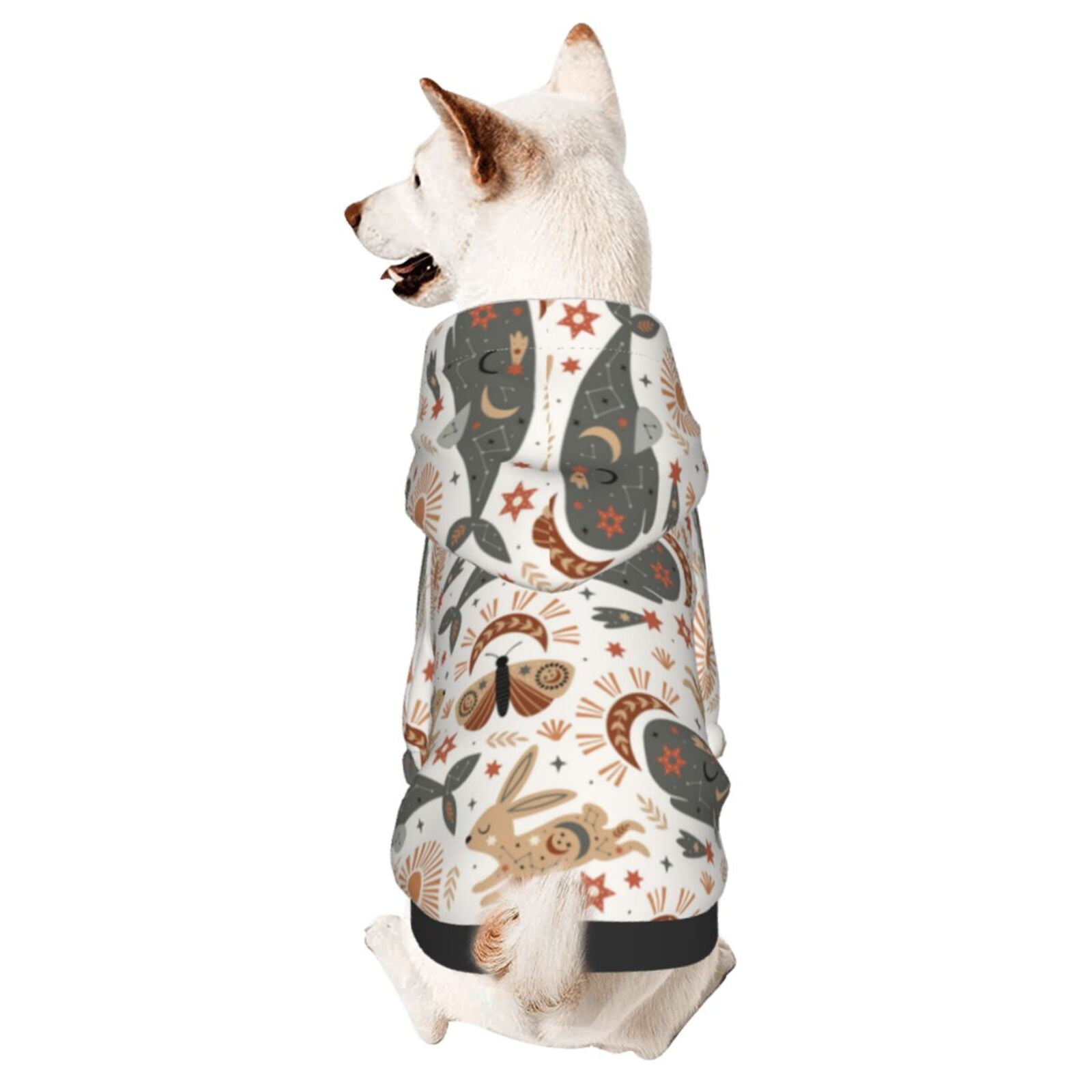 Haiem Ramadan Whale for Winter Dog Hoodie Sweatshirts with Pockets Warm ...