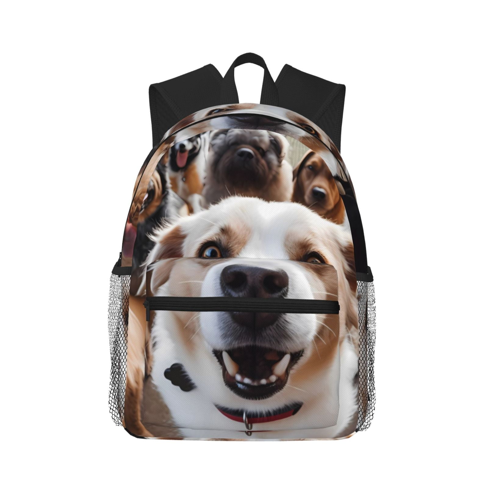 Haiem Realistic Cute Puppy Lightweight Backpack for School, Classic ...