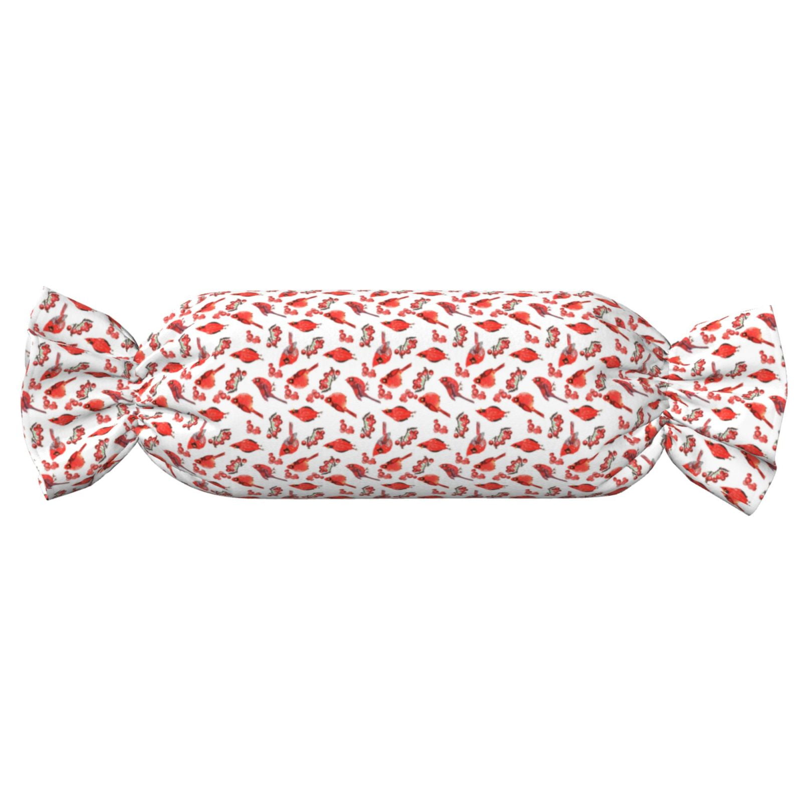 Haiem Red Birds for Round Cervical Roll Cylinder Bolster Pillow Candy ...