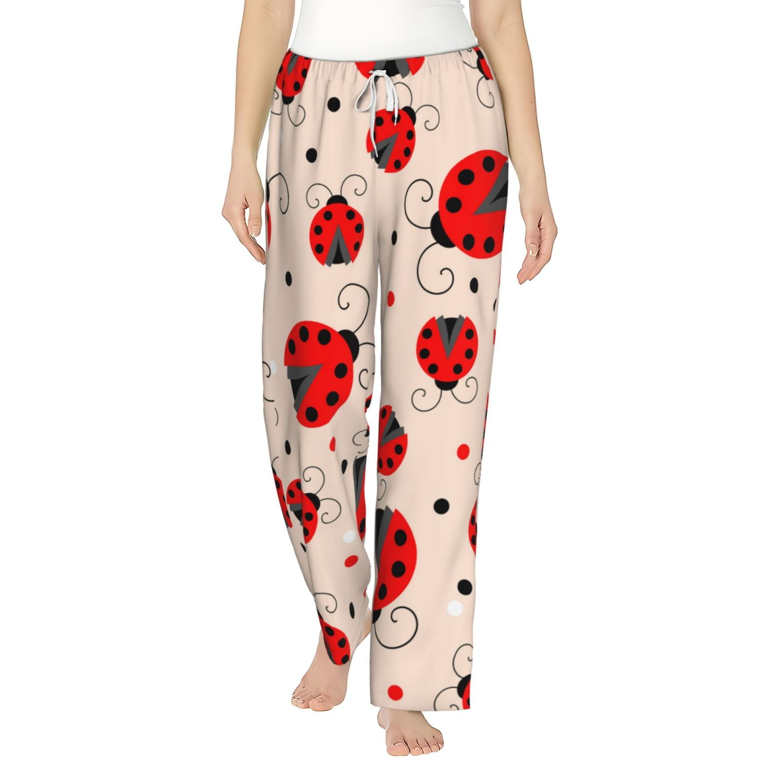 Haiem Red Ladybug Women's Pajama Pants Ultra Lightweight Pjs Bottoms ...