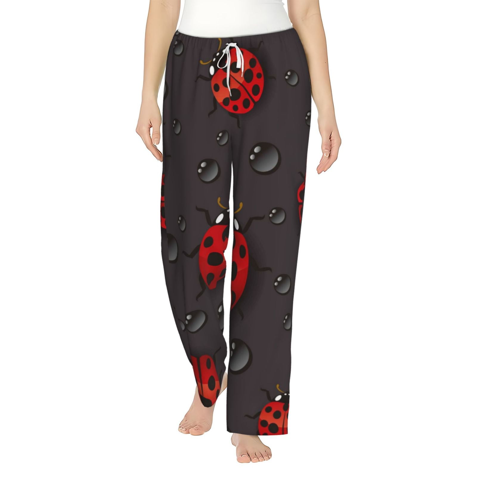 Haiem Red Ladybugs Women's Pajama Pants Ultra Lightweight Pjs Bottoms ...