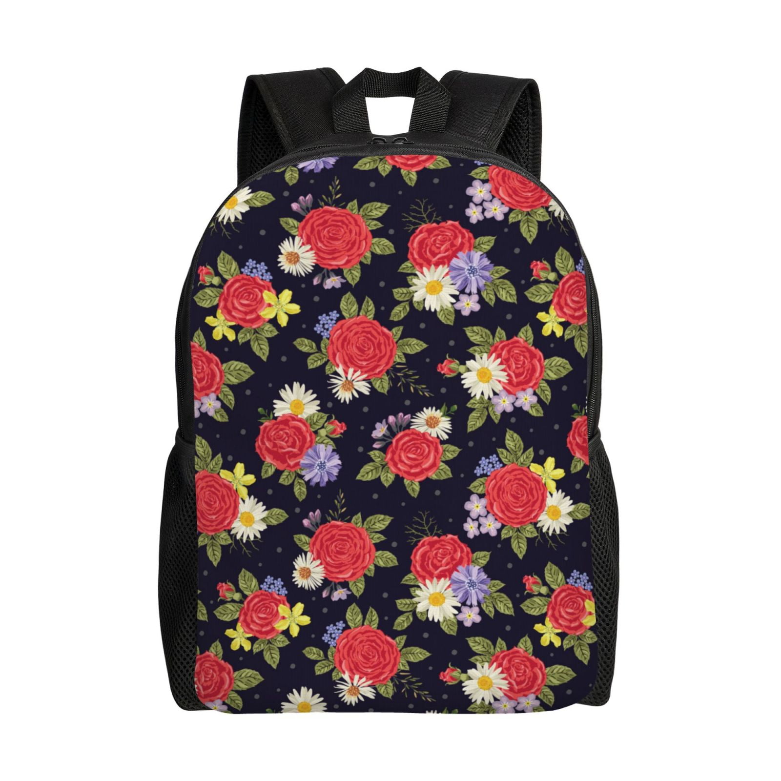 Haiem Red Rose Flower Backpack - Stylish and Durable 15-inch Laptop ...