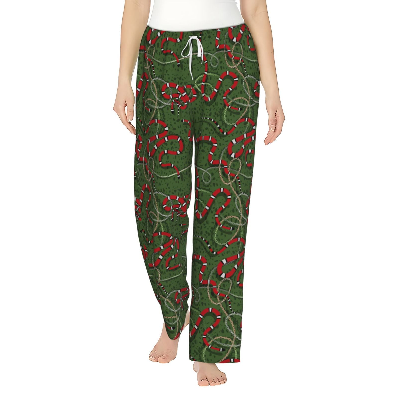 Haiem Red Snake Women's Pajama Pants Ultra Lightweight Pjs Bottoms ...