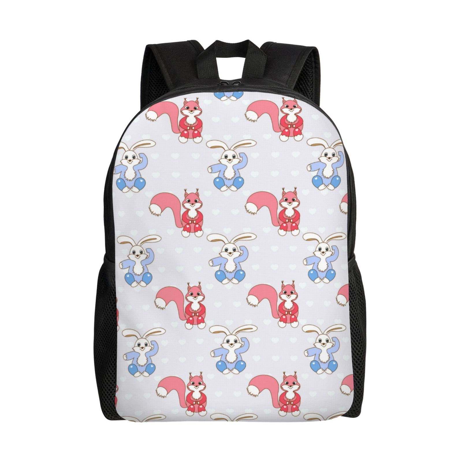 Haiem Red Squirrel And Blue Rabbit Backpack - Stylish and Durable 15 ...