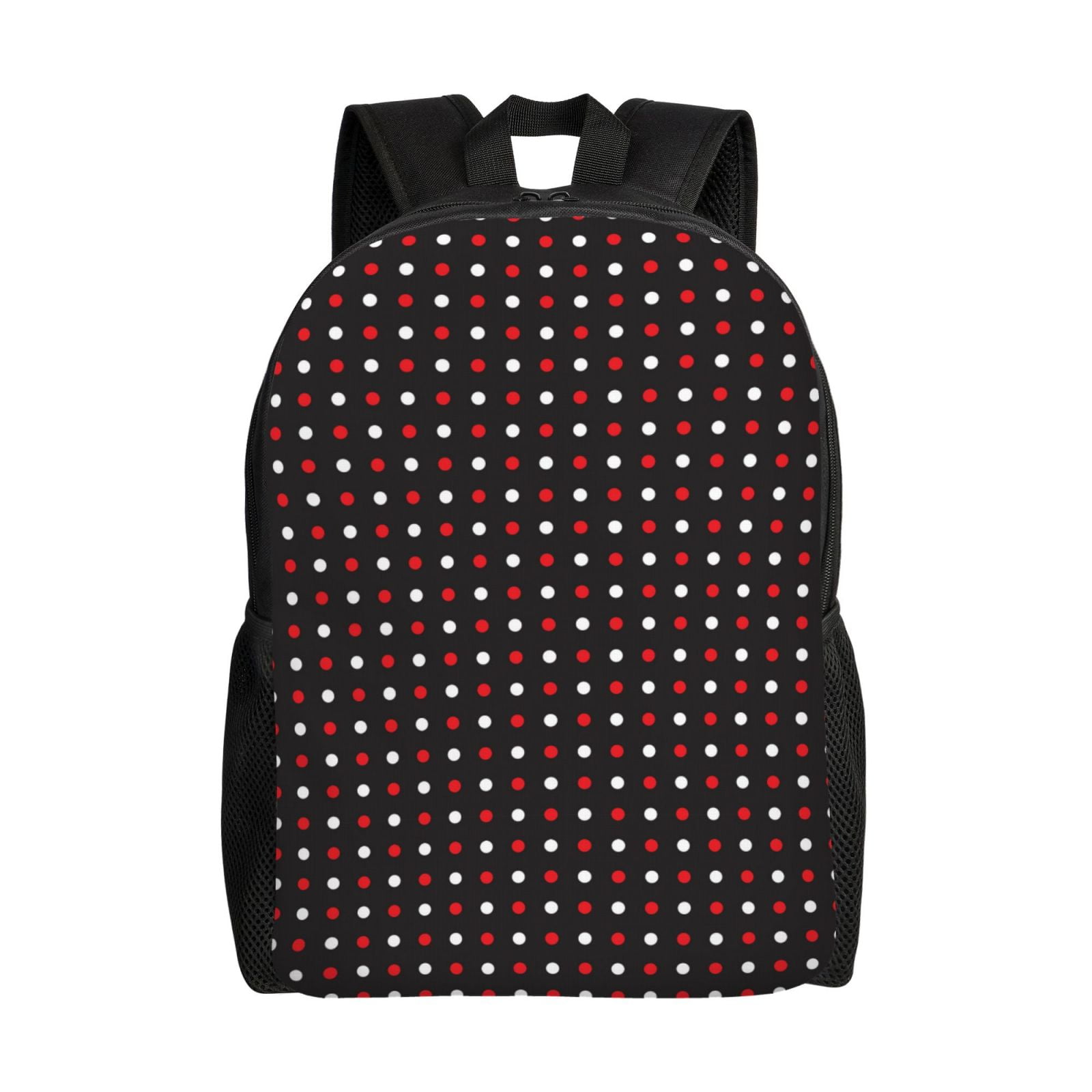 Haiem Red and white polka dots Backpack - Stylish and Durable 15-inch ...