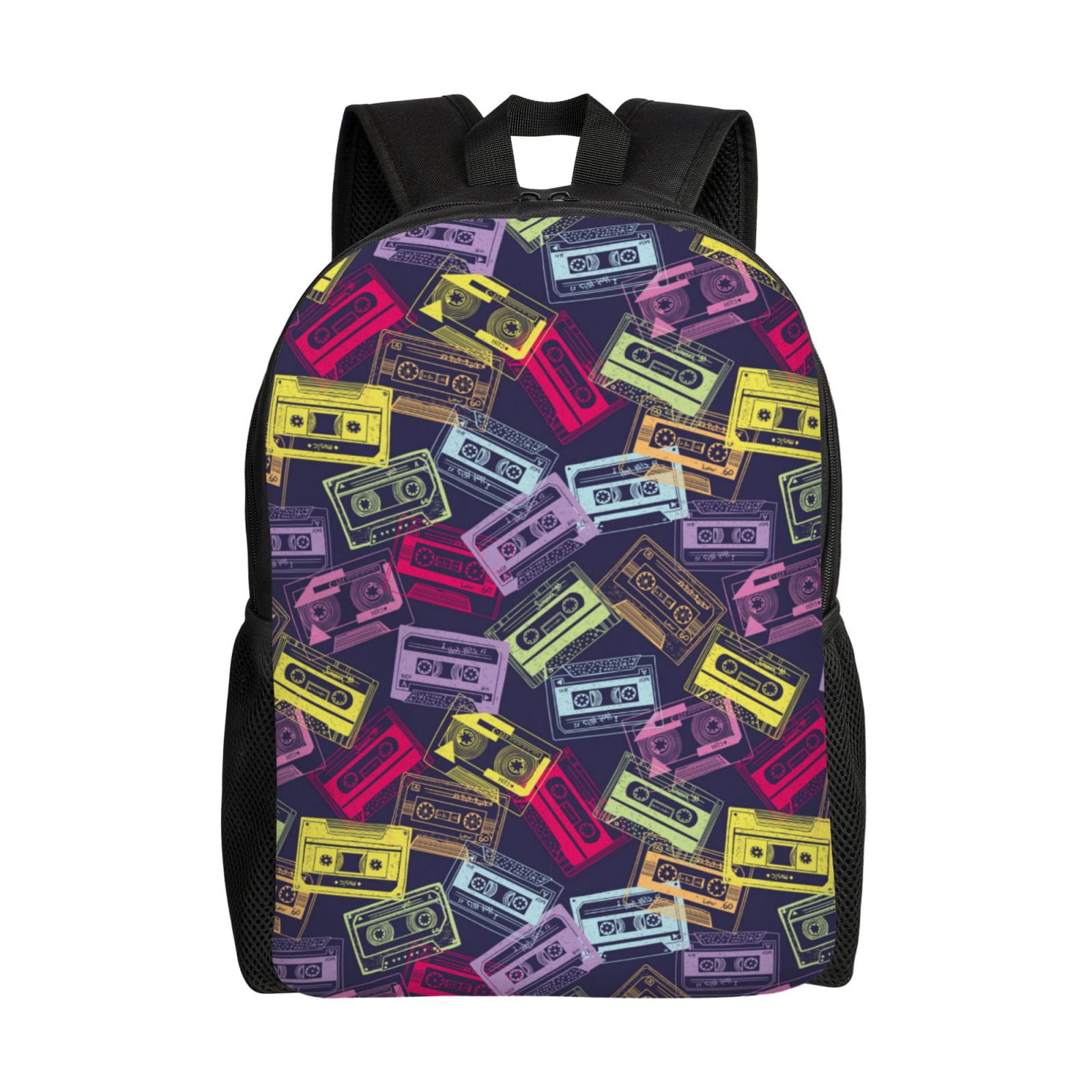 Haiem Retro Cassette Music Backpack - Stylish and Durable 15-inch ...