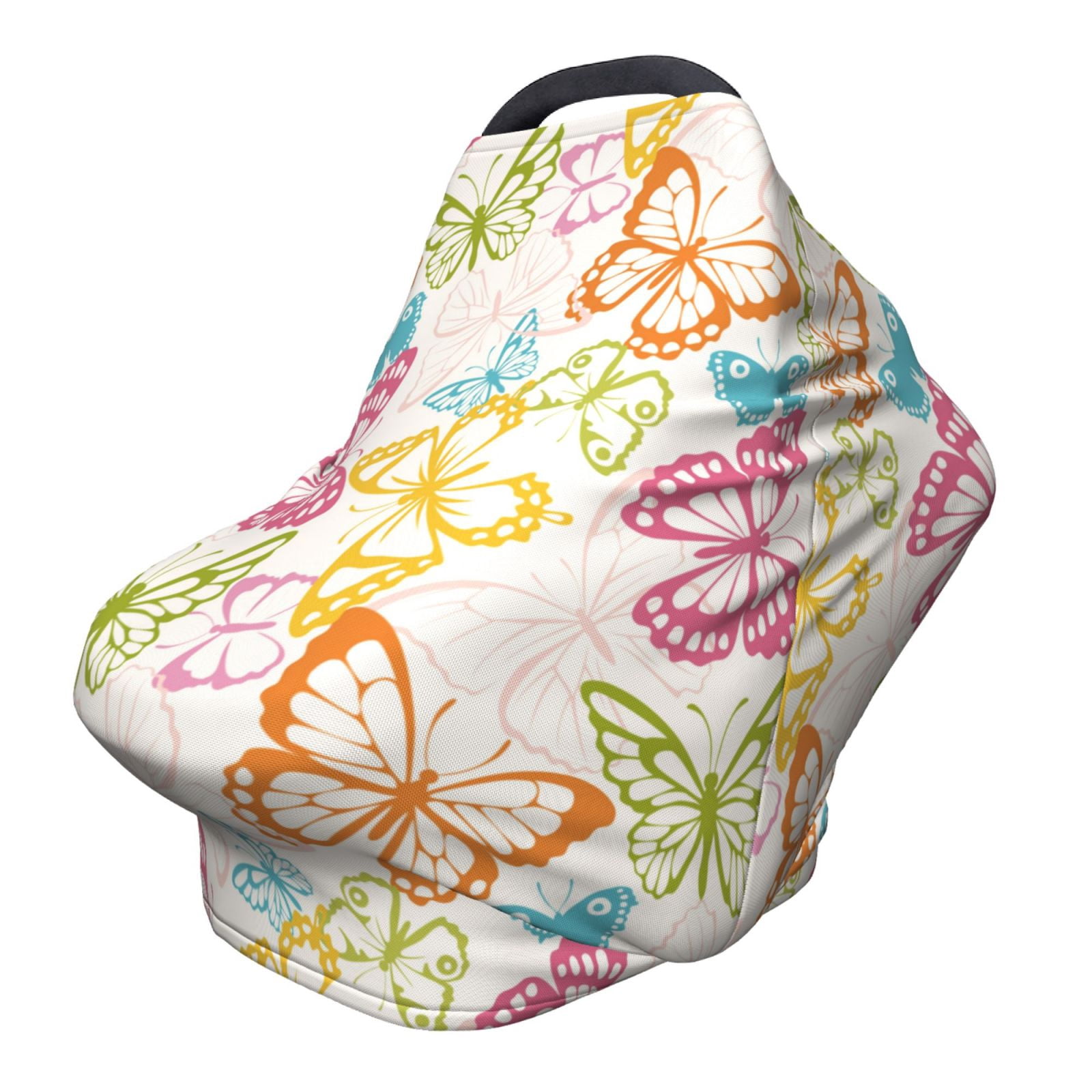 Haiem Retro Colorful Butterfly Baby Nursing Cover & Nursing Poncho ...