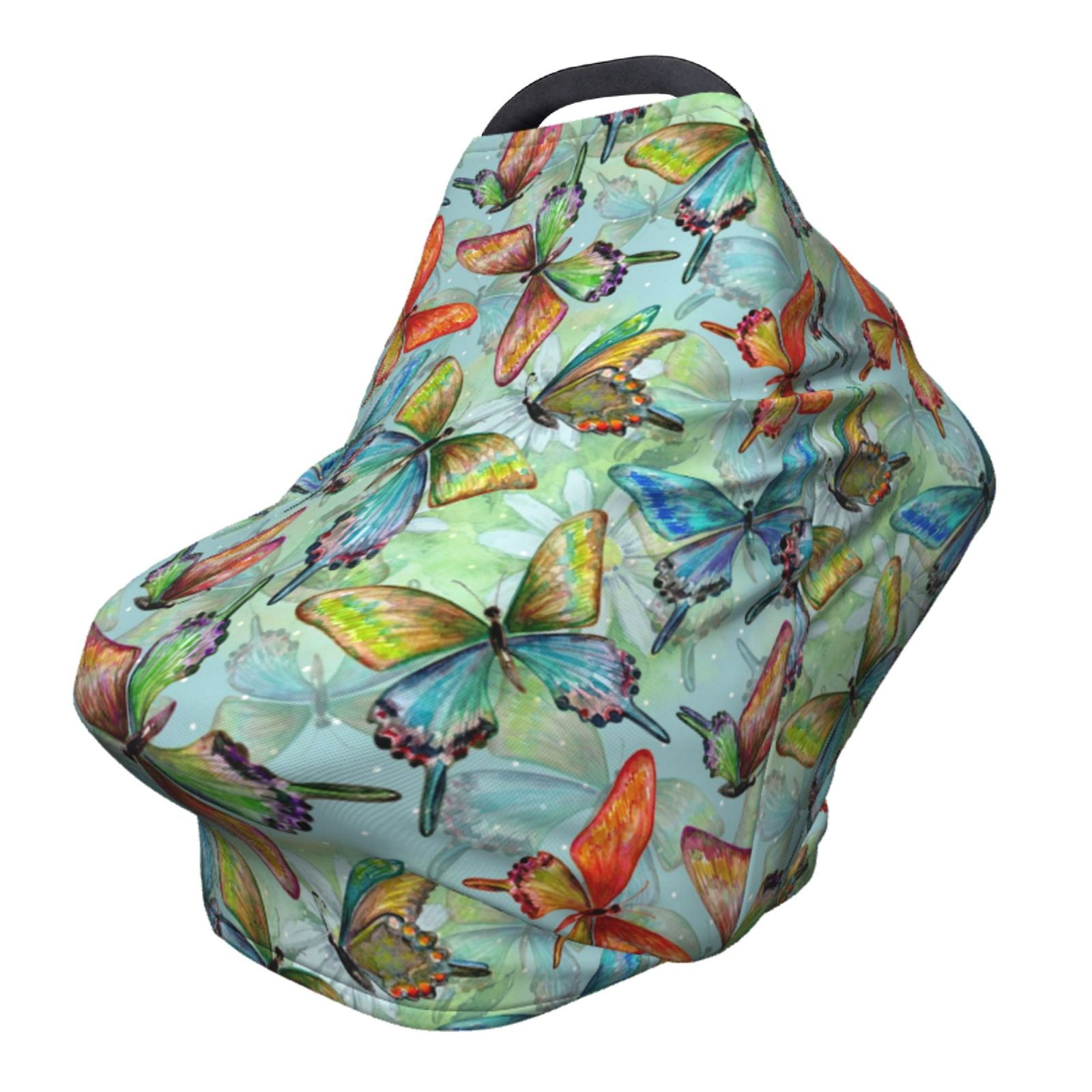 Haiem Retro Flying Butterflies Baby Nursing Cover & Nursing Poncho ...