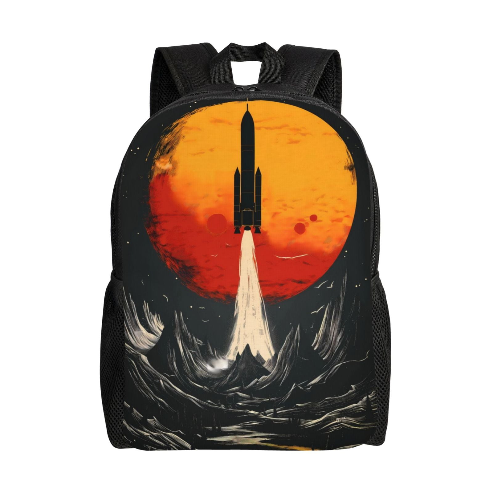 Haiem Retro Space Rocket Launch Backpack - Stylish and Durable 15-inch ...