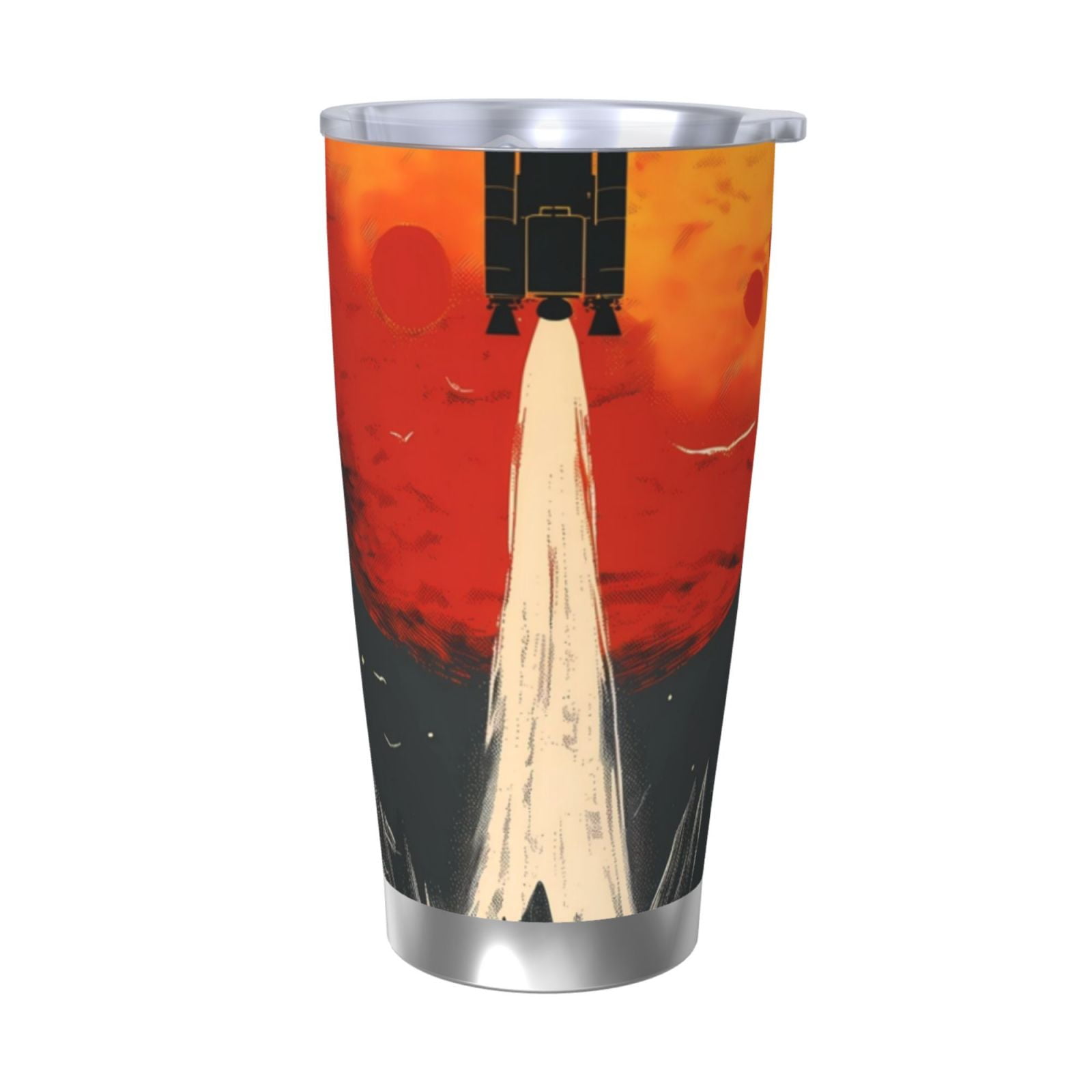 Haiem Retro Space Rocket Launch Printed 20oz Straight Skinny Car Cups ...