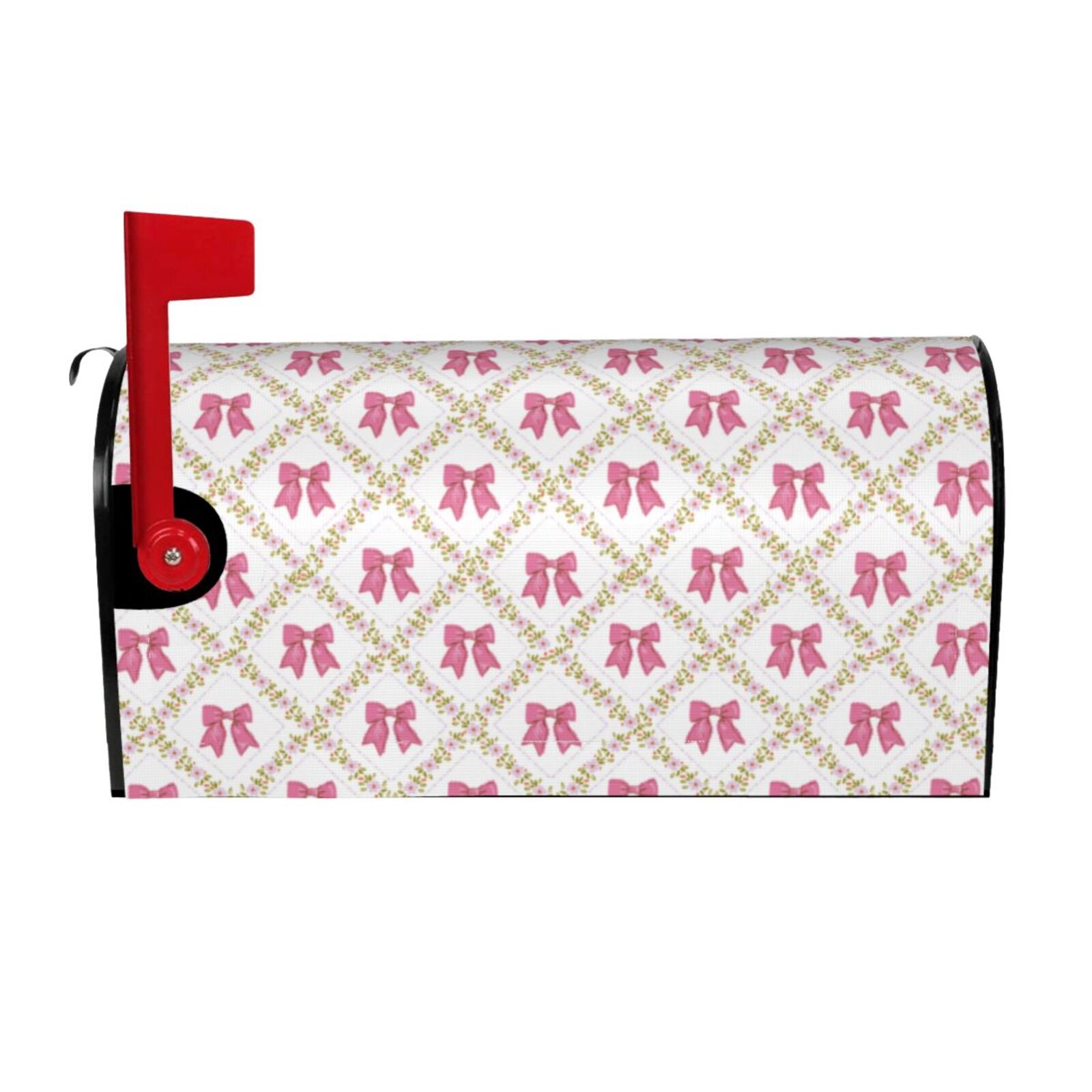 Haiem Retro bows Pattern Mailbox Covers Magnetic ,Mailbox Wraps Post ...
