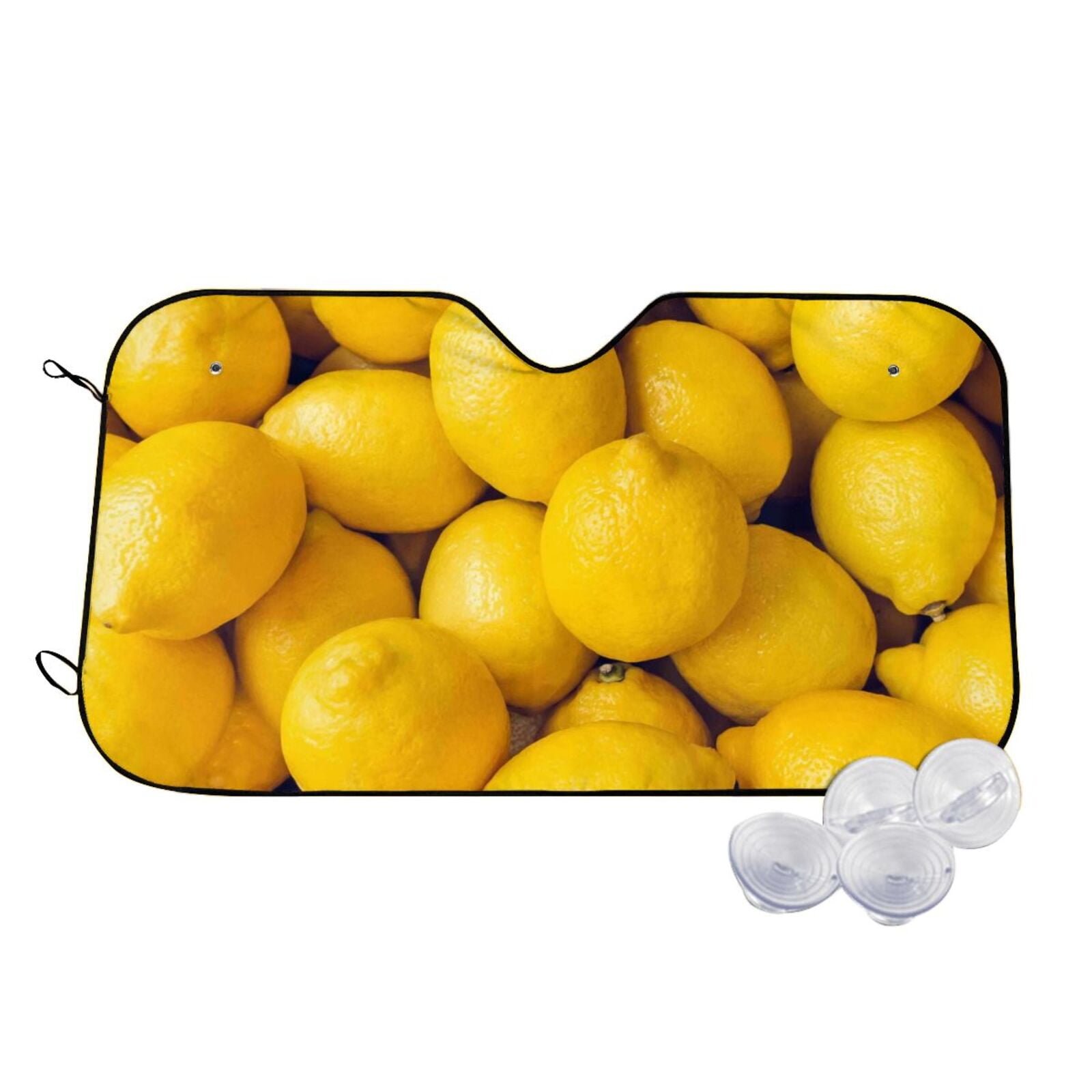 Haiem Ripe Yellow Lemon Car Windshield Sun Shade - Blocks UV Rays Sun ...