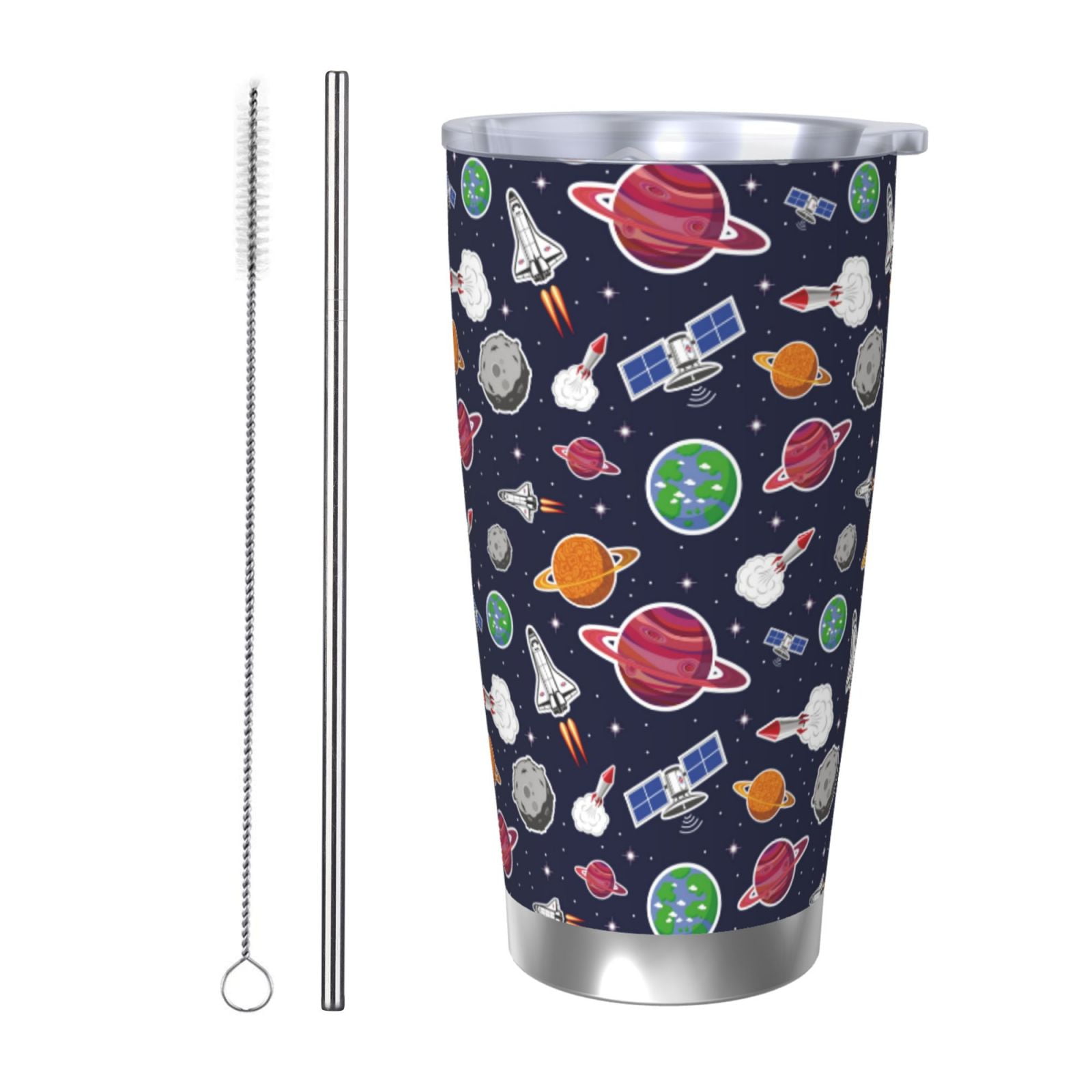 Haiem Rocket Satellite Printed 20oz Straight Skinny Car Cups With ...