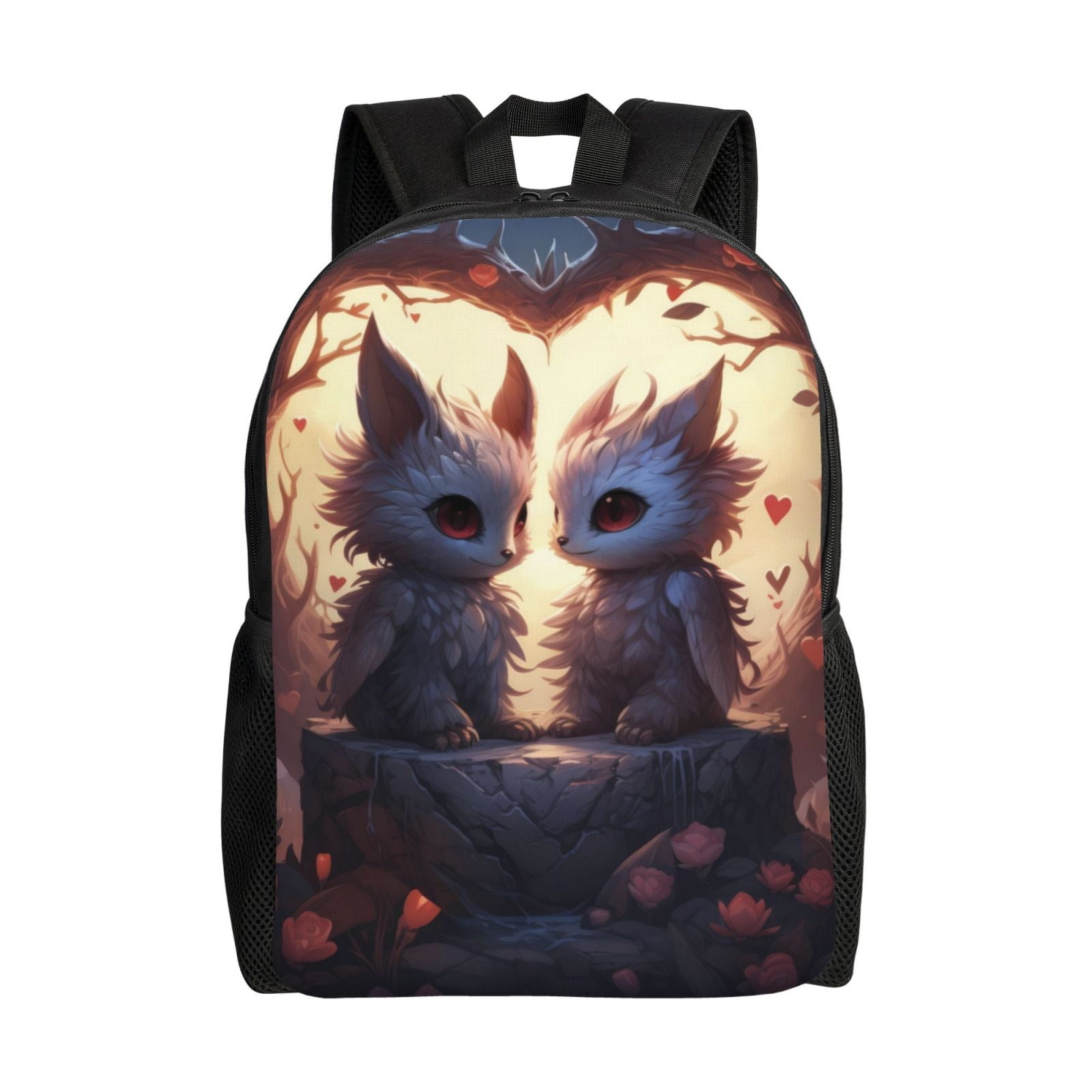 Haiem Romantic Rose Animal Couple Backpack - Stylish and Durable 15 ...
