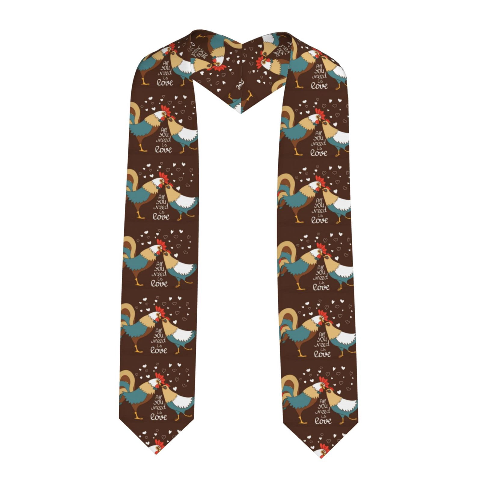 Haiem Rooster And Chicken Pattern Graduation Stole 2024 | Premium Satin ...