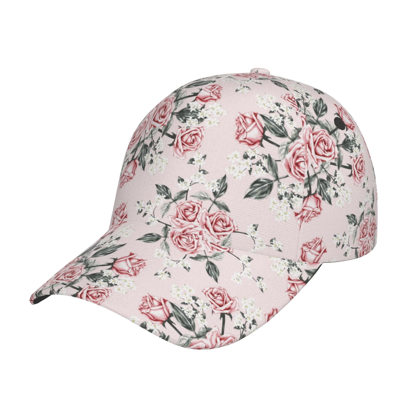 Haiem Rose Flowers Baseball Cap Dad Hat Cotton Soft Adjustable Fashion ...