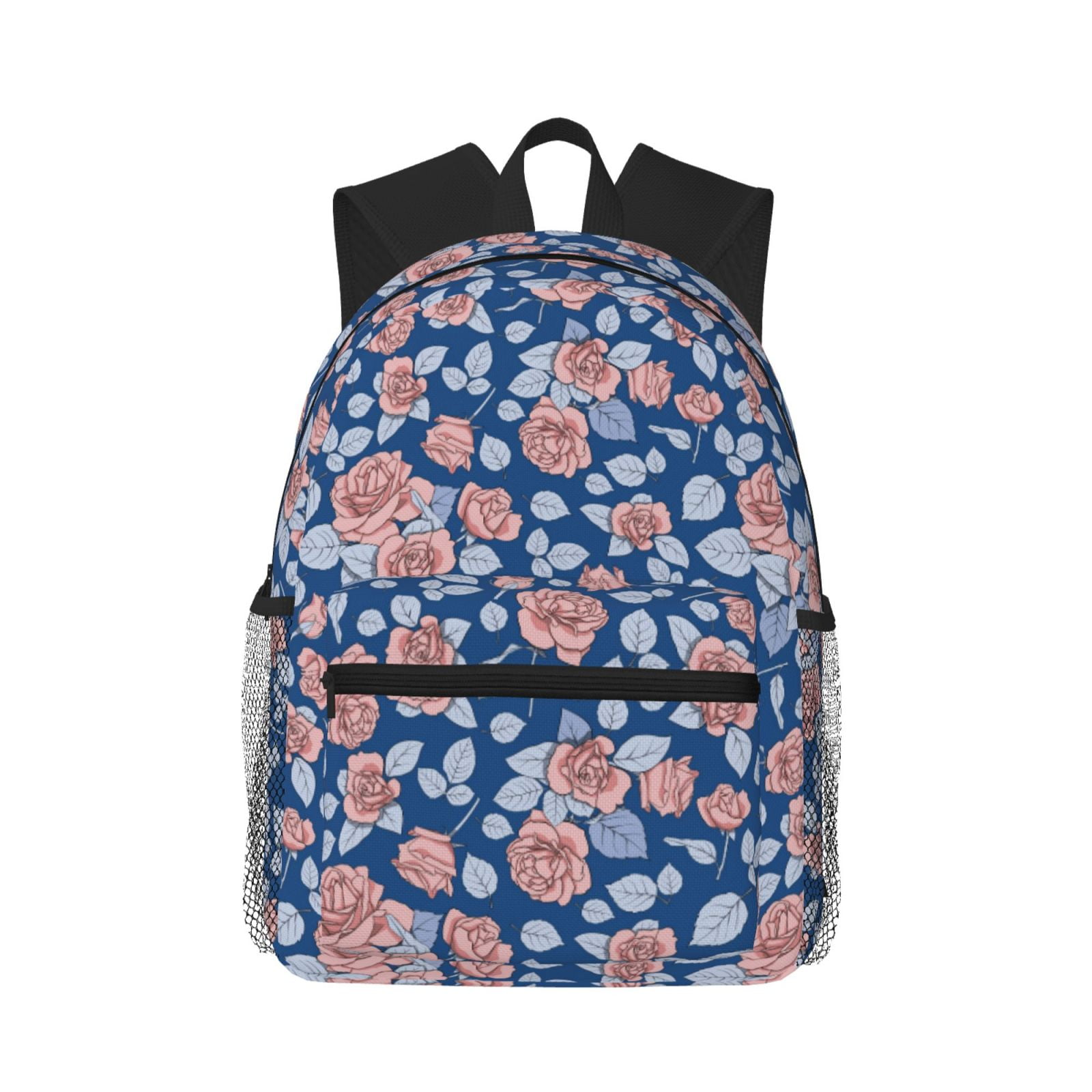 Haiem Rose Flowers Lightweight Backpack for School, Classic Basic Water ...