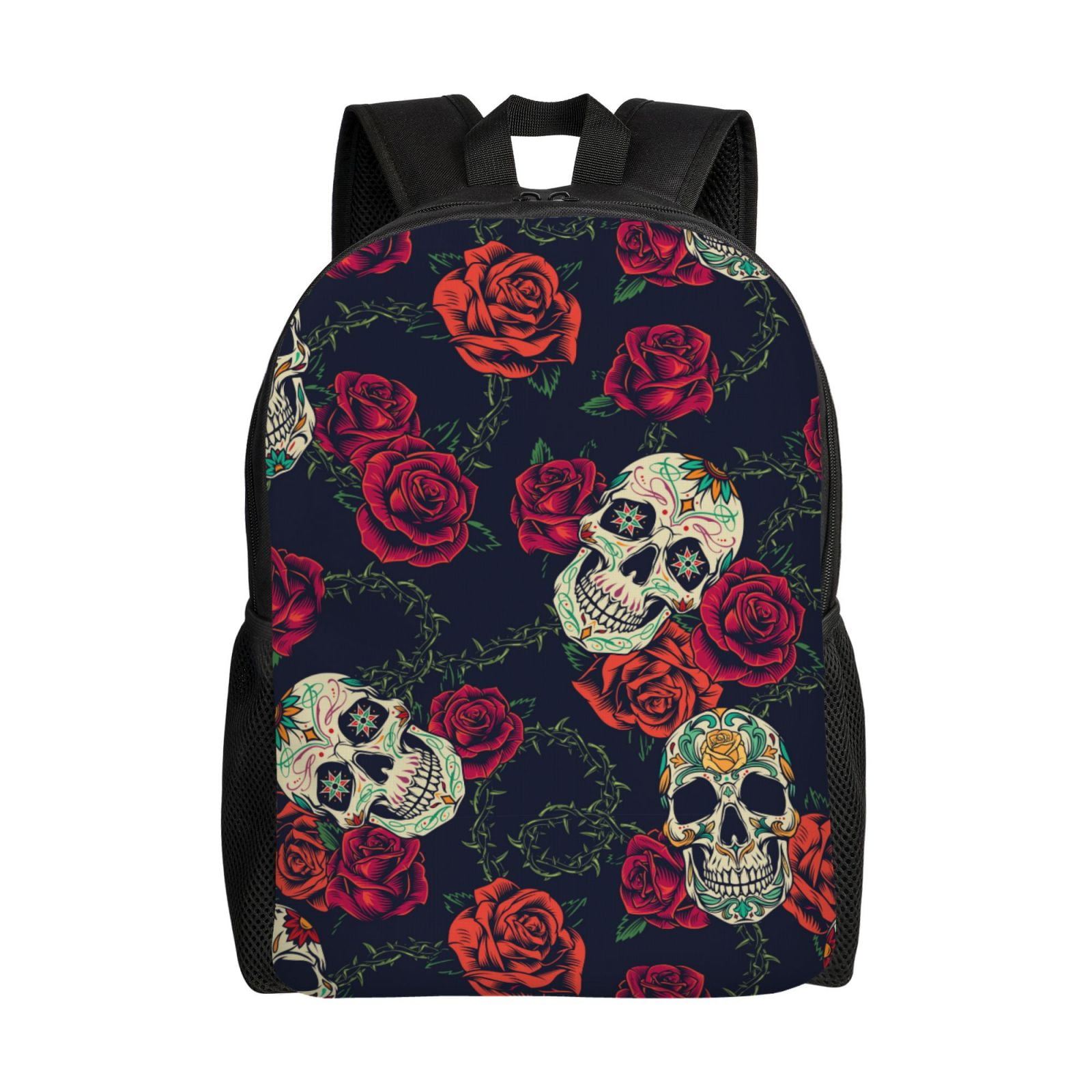 Haiem Roses Skulls Backpack - Stylish and Durable 15-inch Laptop ...