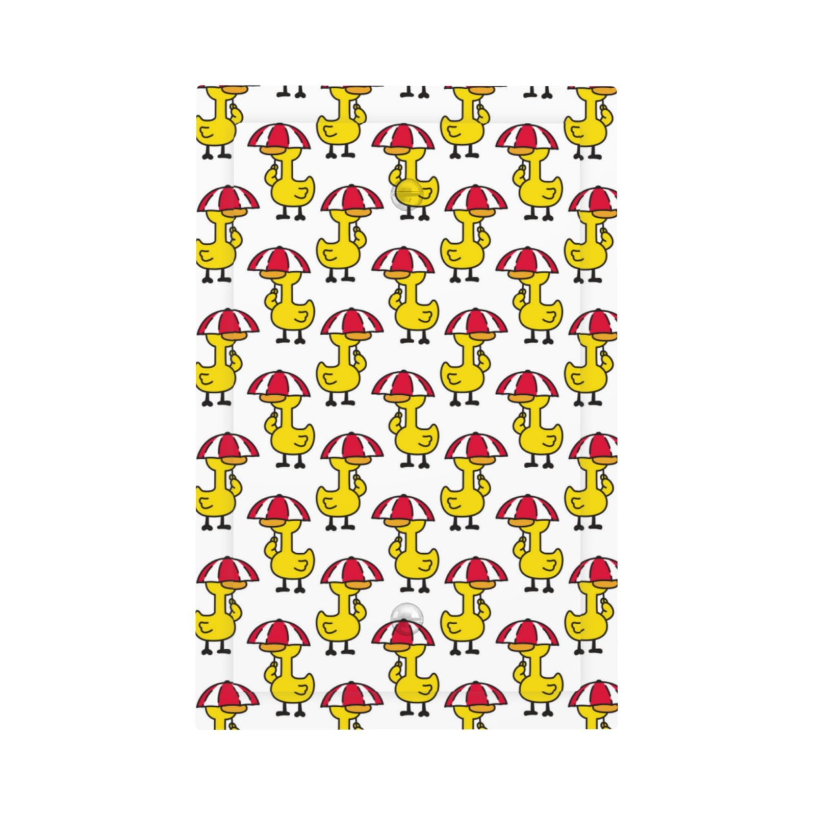 Haiem Rubber Duck Chicken Bird Pattern Decorative Wall Plates, 1-Gang 5 ...