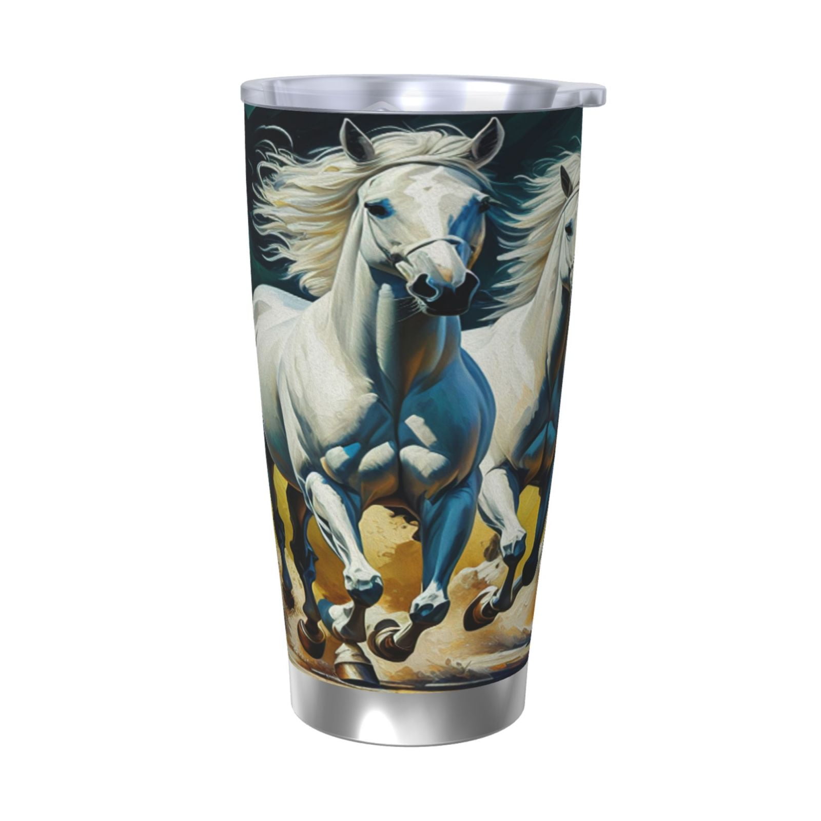 Haiem Running horses Printed 20oz Straight Skinny Car Cups With ...
