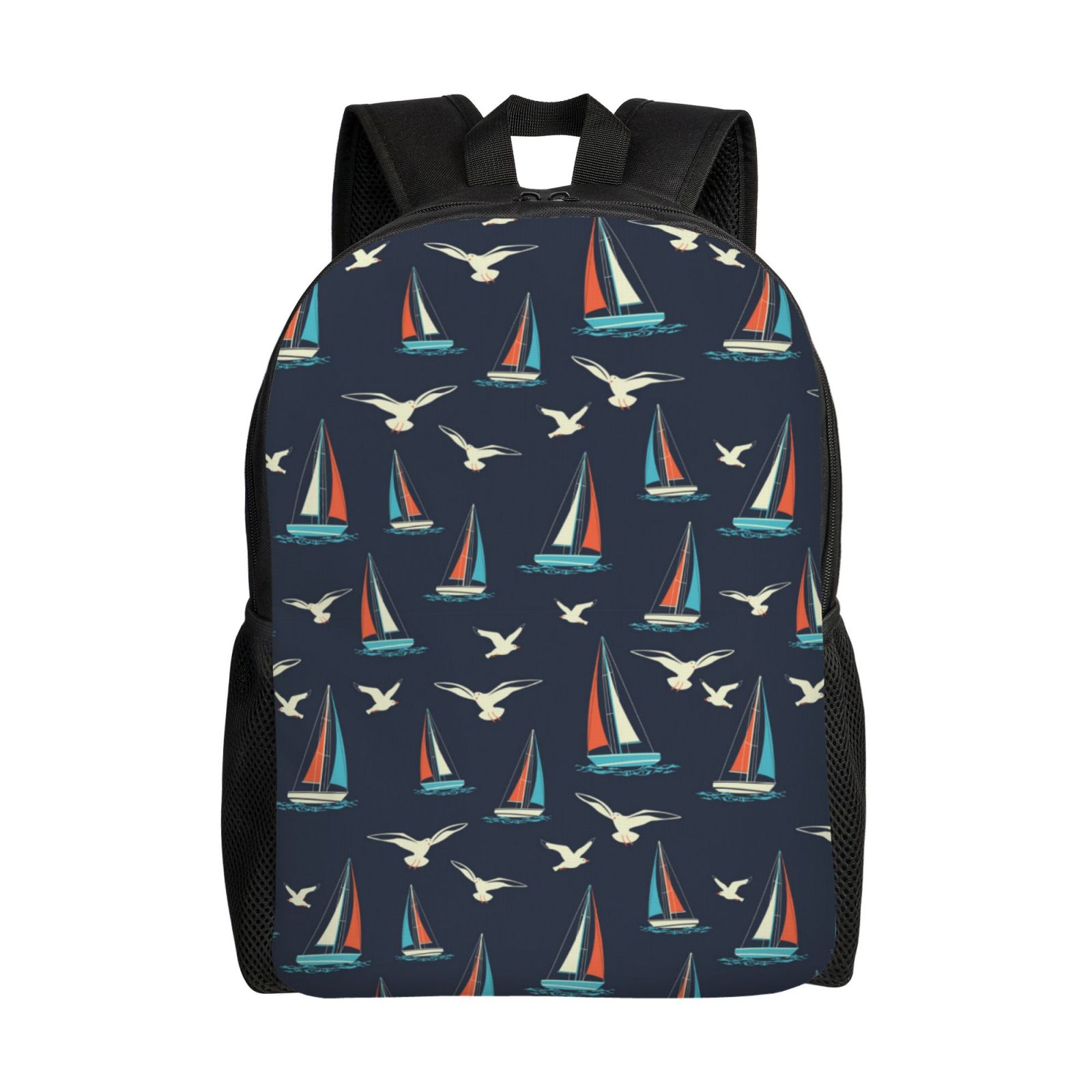 Haiem Sailboat And Seagull Backpack - Stylish and Durable 15-inch ...