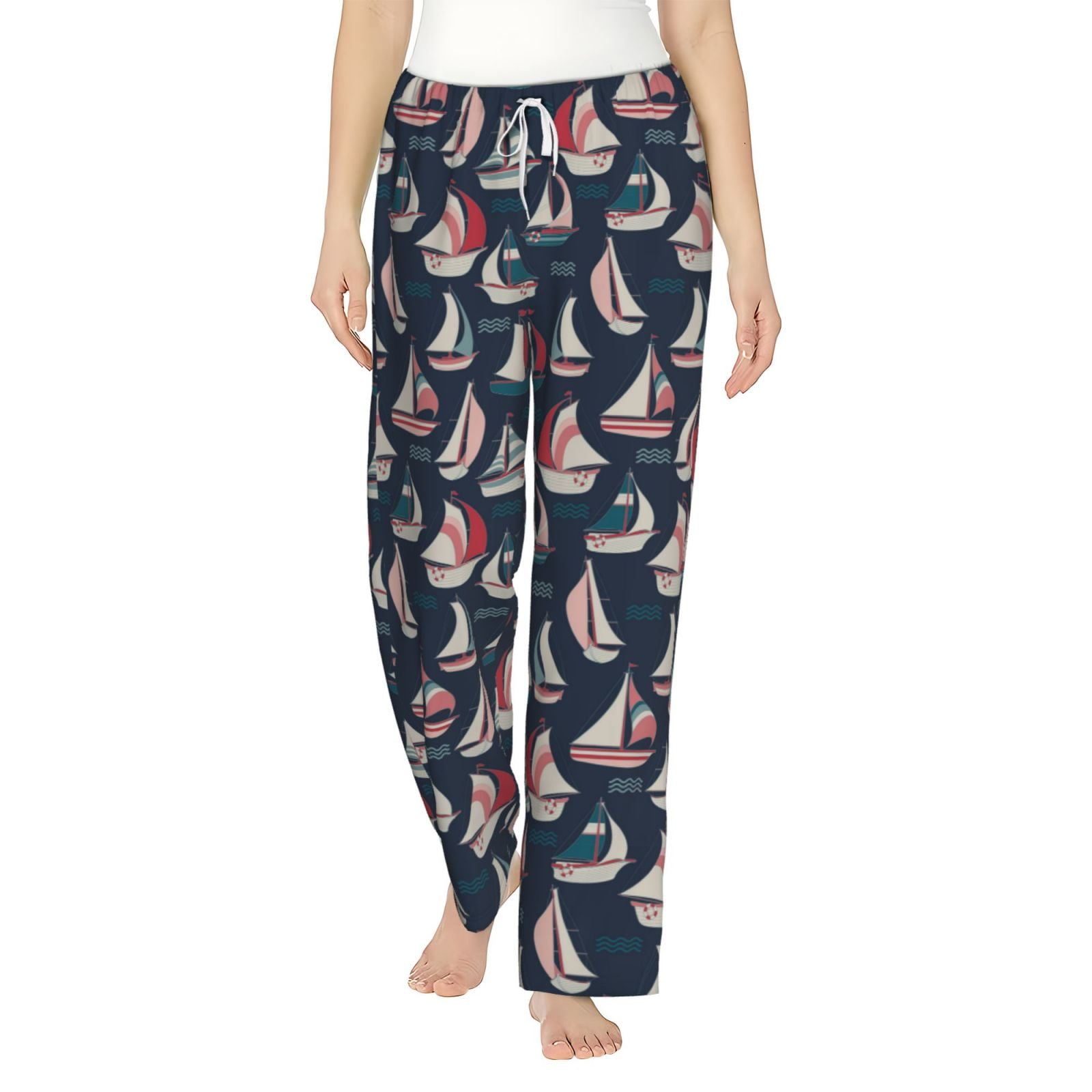 Haiem Sailboat And Wave Women's Pajama Pants Ultra Lightweight Pjs ...