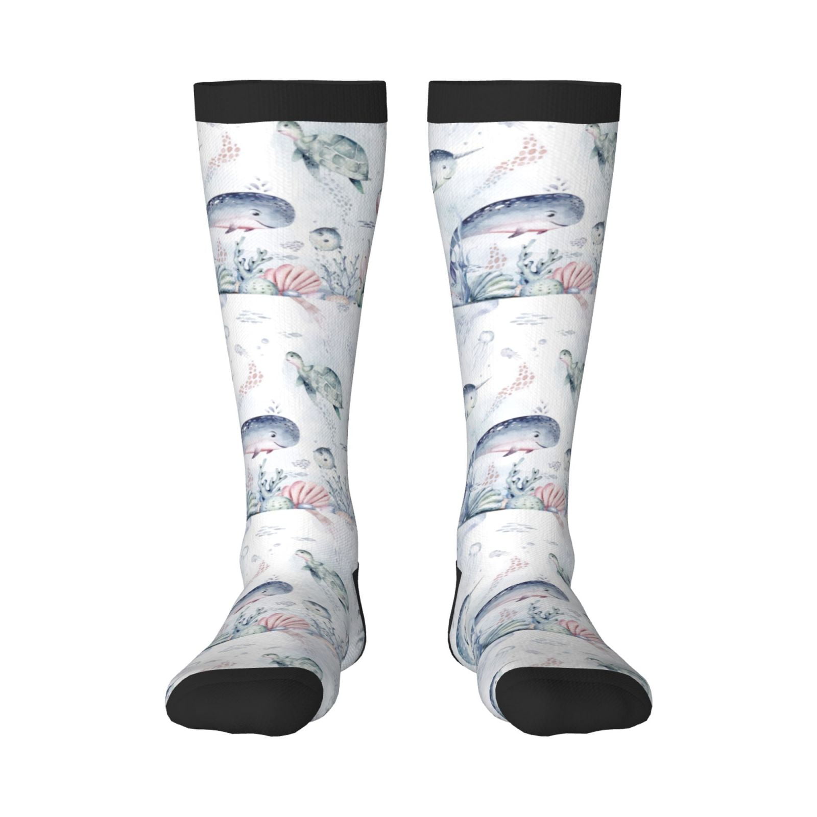 Haiem Sea Animals Socks, Funny Novelty Crazy Design Cotton Socks Sports ...