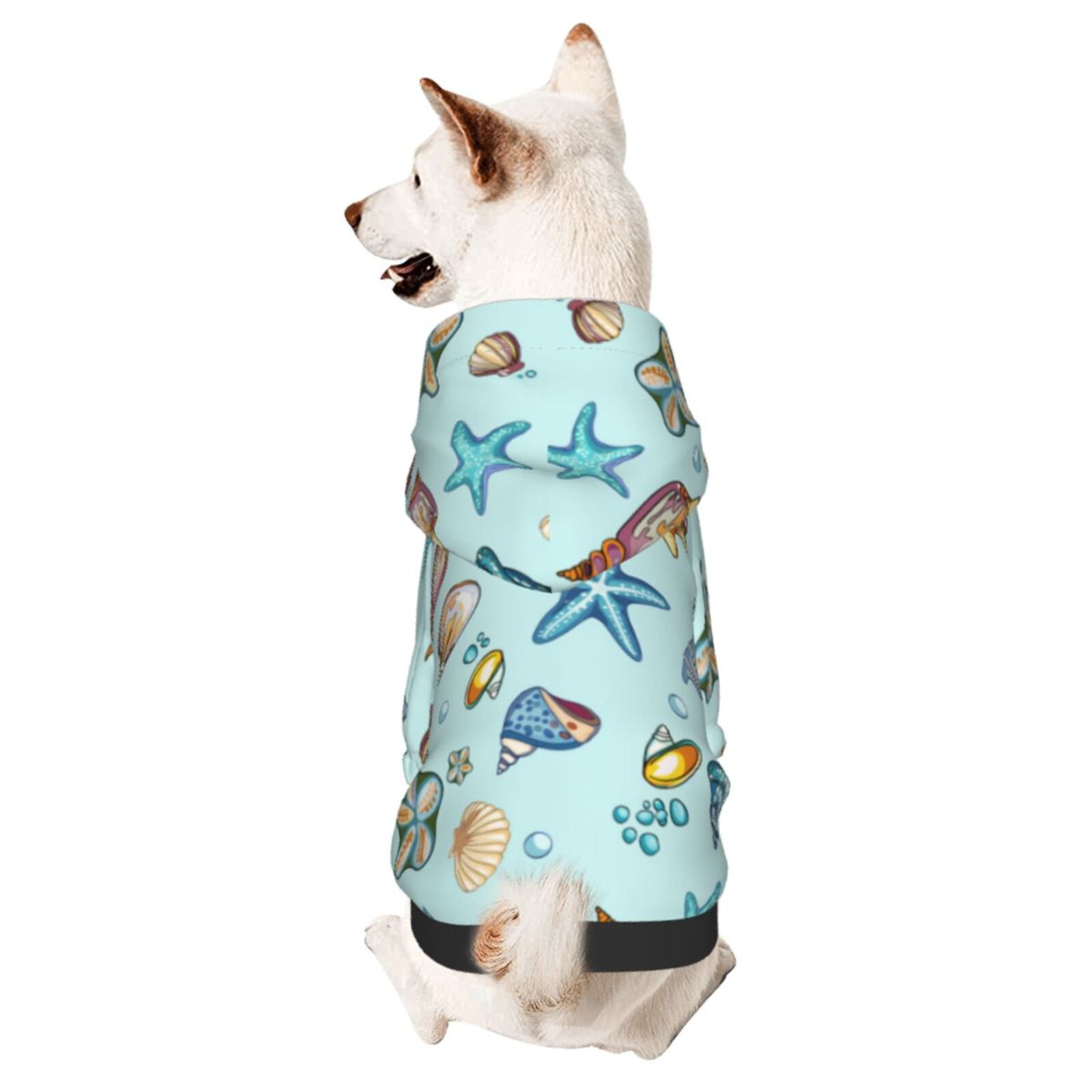 Haiem Sea Shells 2 for Winter Dog Hoodie Sweatshirts with Pockets Warm ...
