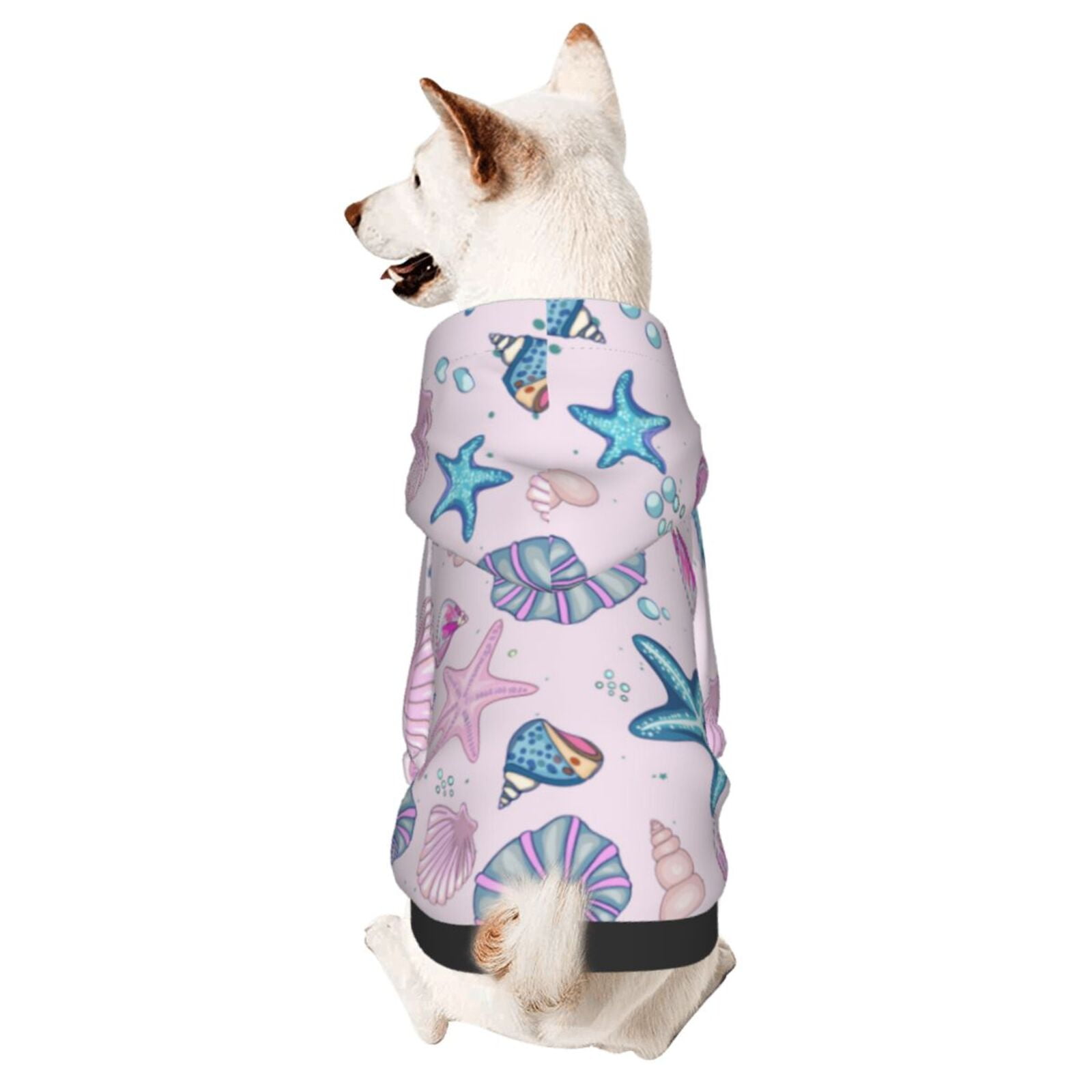 Haiem Sea Shells 3 for Winter Dog Hoodie Sweatshirts with Pockets Warm ...
