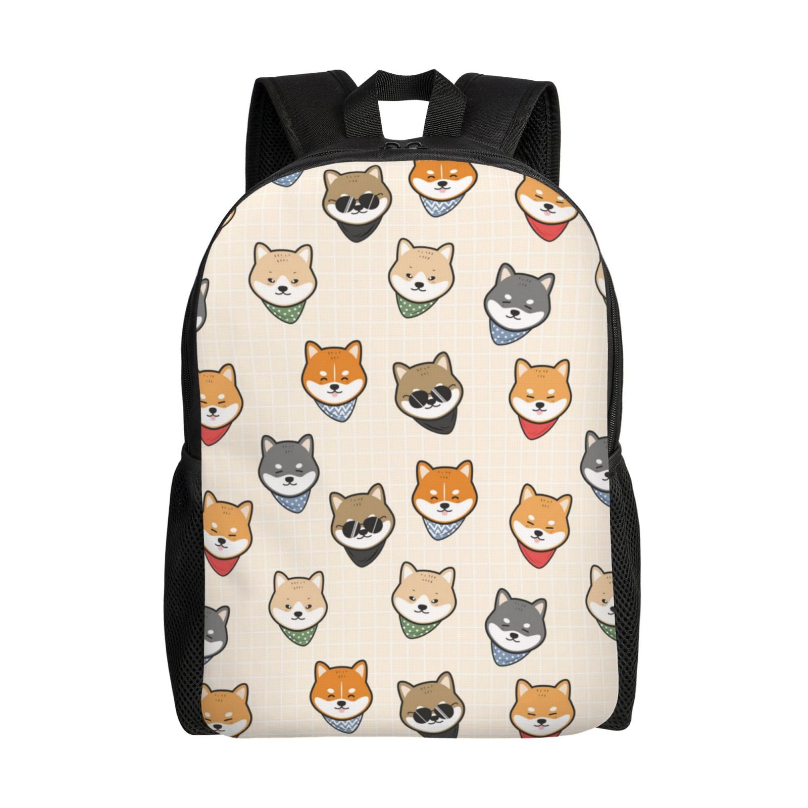 Haiem Shiba Head Face Backpack - Stylish and Durable 15-inch Laptop ...