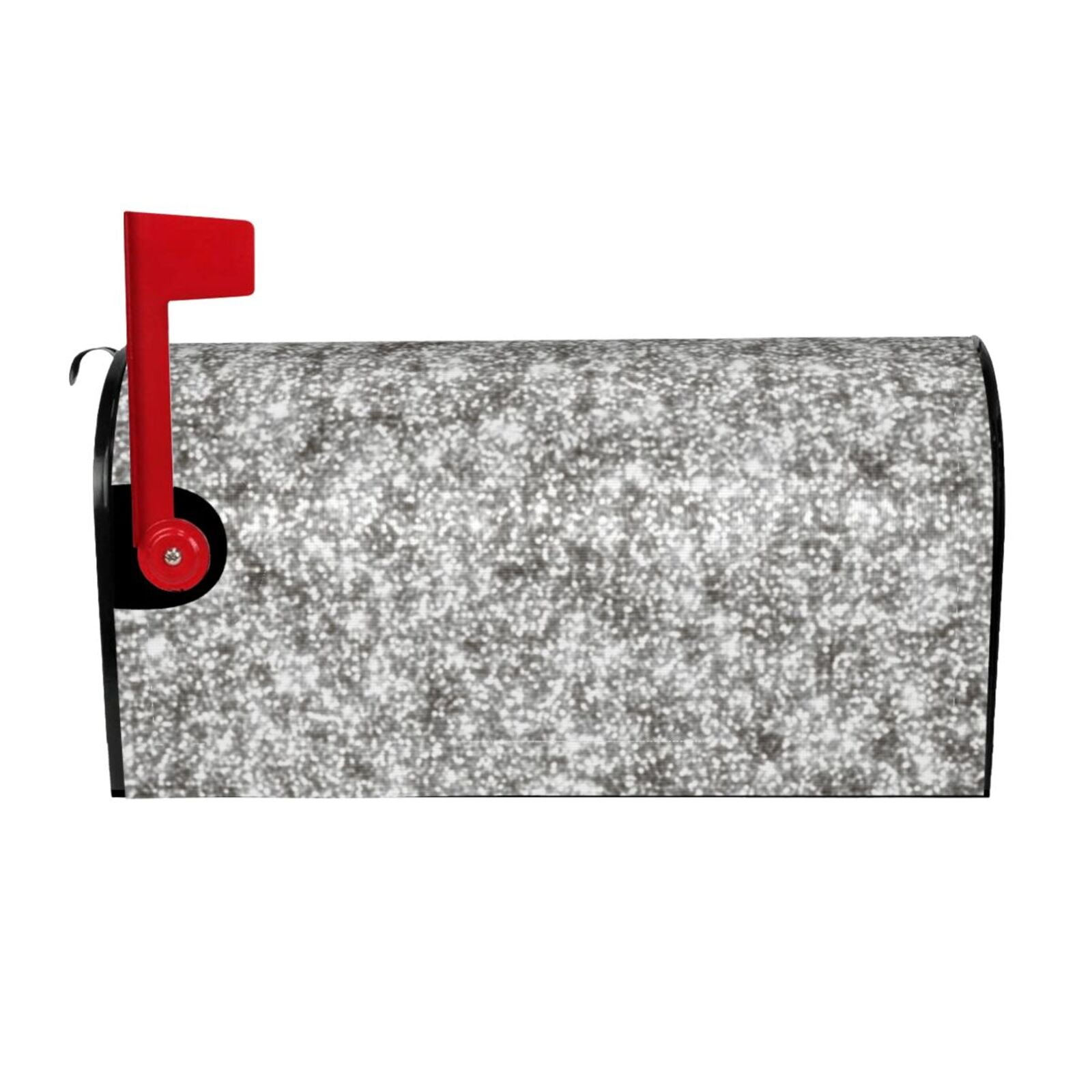 Haiem Silver Glitter Mailbox Covers Magnetic ,Mailbox Wraps Post Letter ...