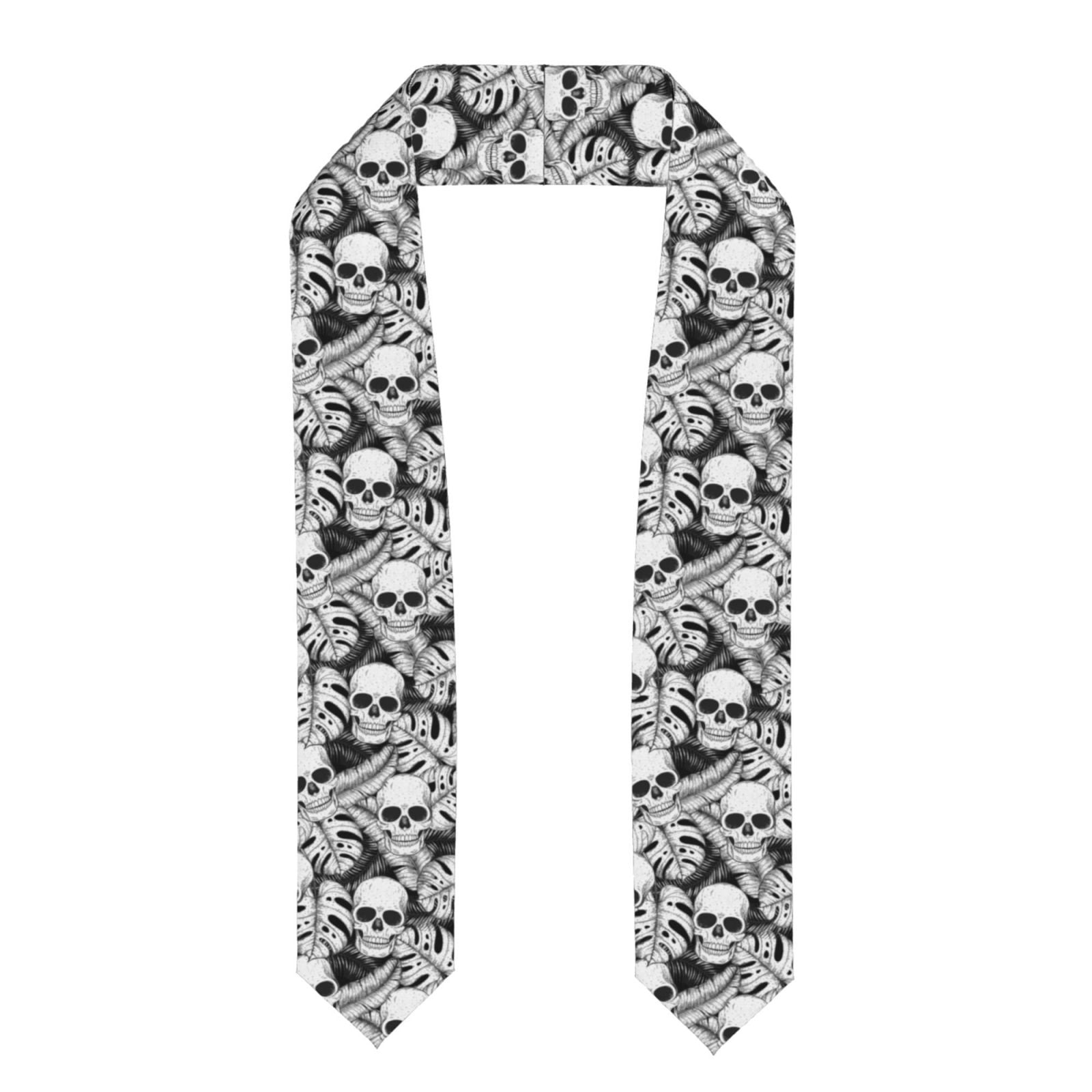 Haiem Skull and palm leaves Pattern Graduation Stole 2024 | Premium ...