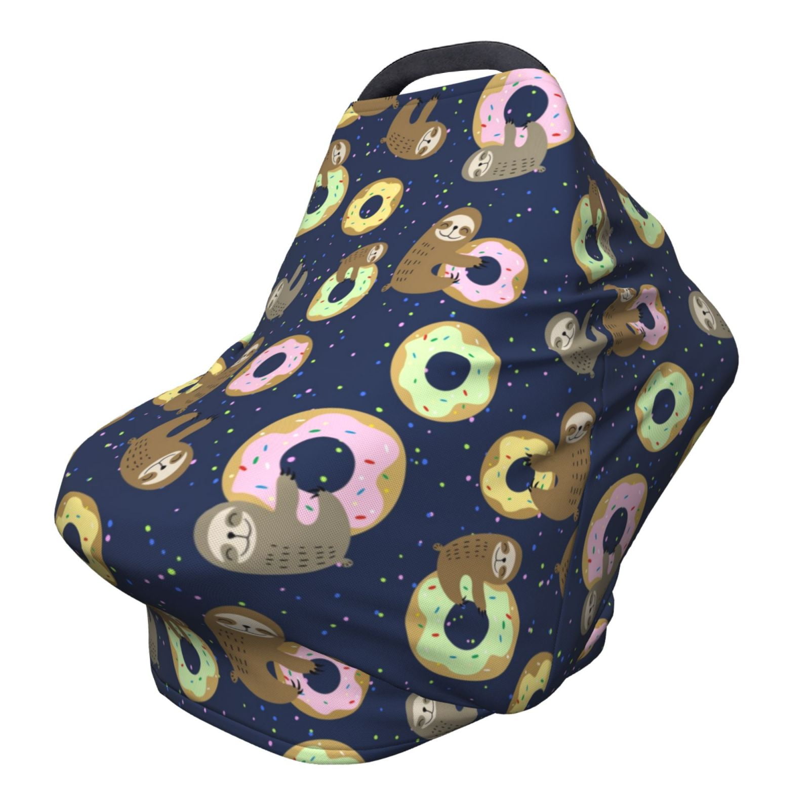 Haiem Sloth with Donuts Baby Nursing Cover & Nursing Poncho - Multi Use ...
